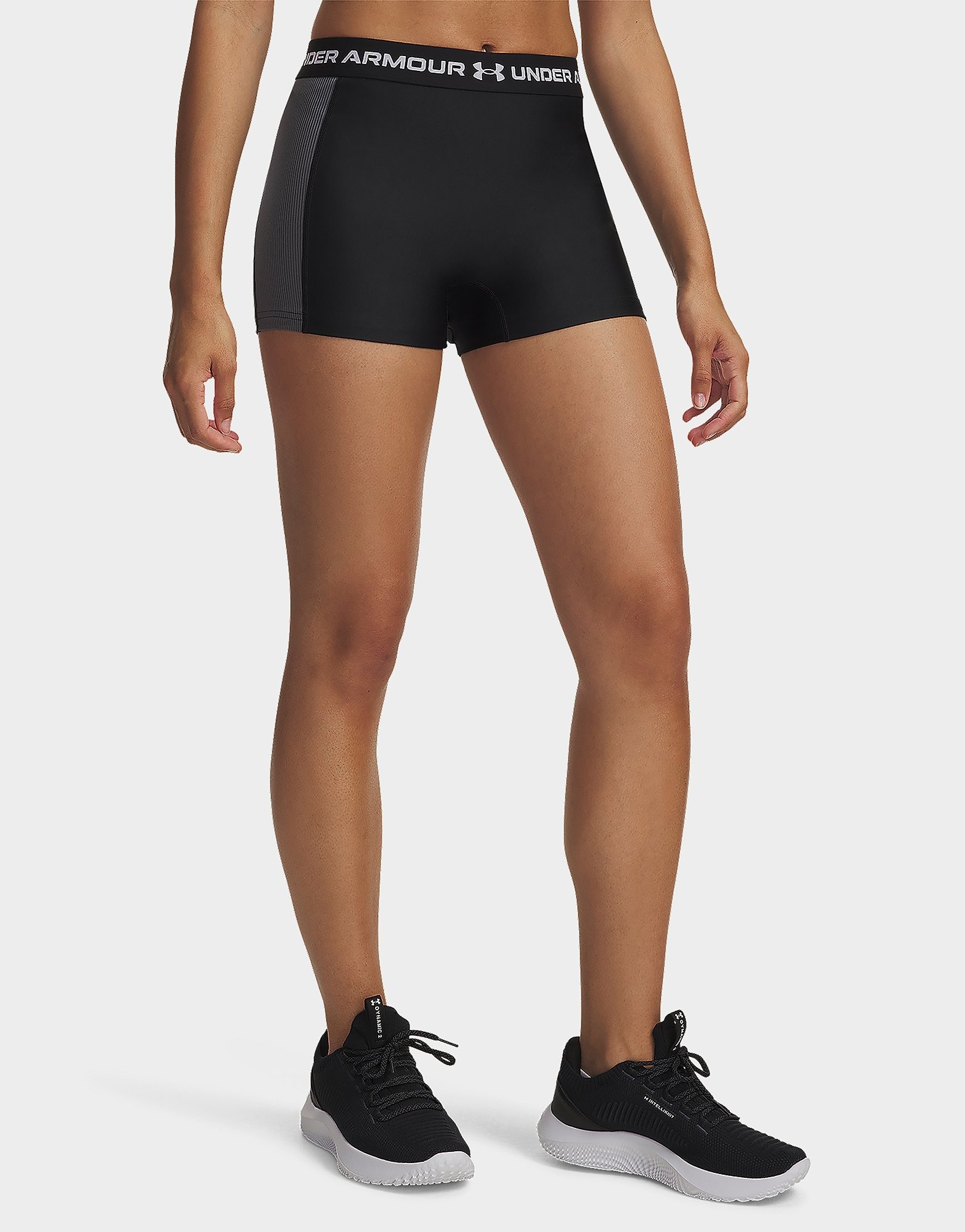 Black Under Armour HeatGear Rib Shorty 3" Shorts | JD Sports UK