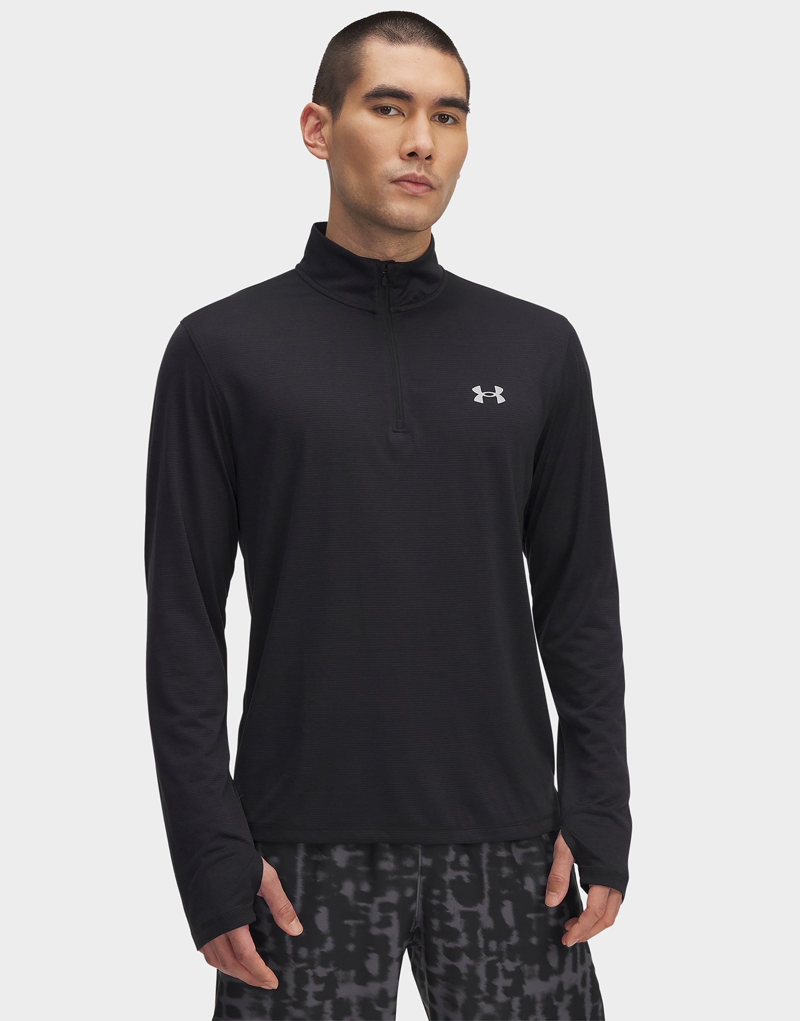 Under Armour Long-Sleeves UA LAUNCH 1/4 ZIP Noir- JD Sports France