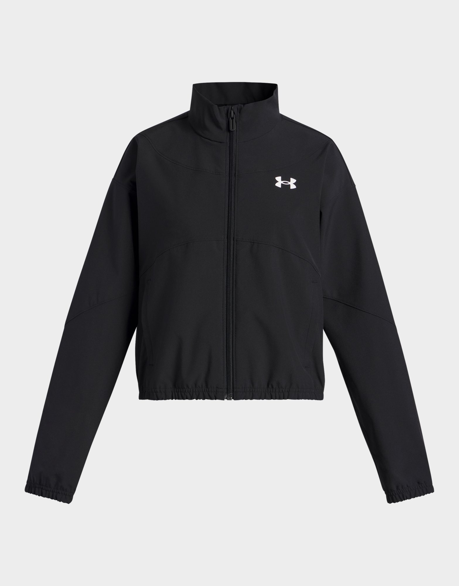 Black Under Armour Rival Woven Girls' Jacket | JD Sports UK