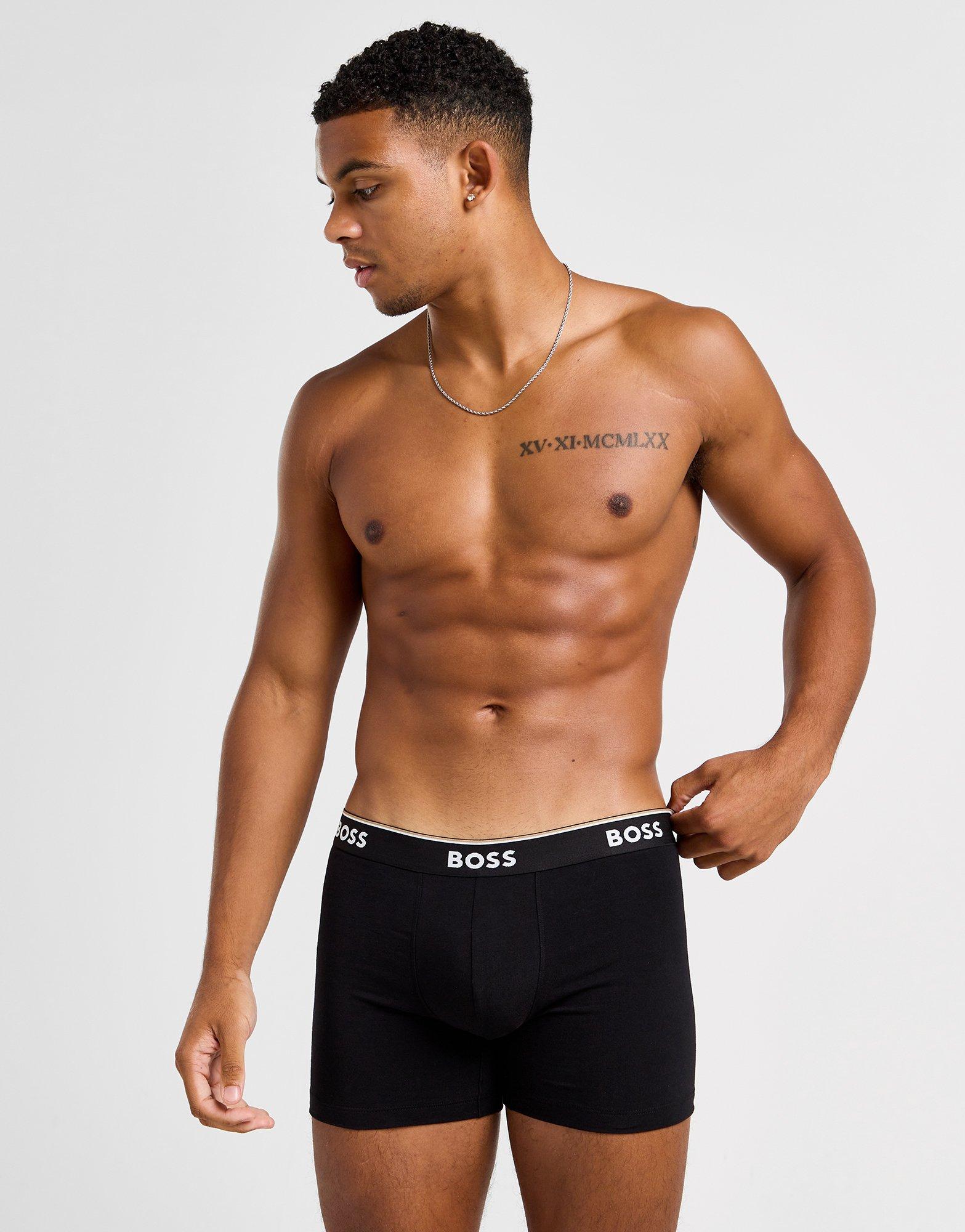 Black BOSS 3-Pack Boxers | JD Sports UK