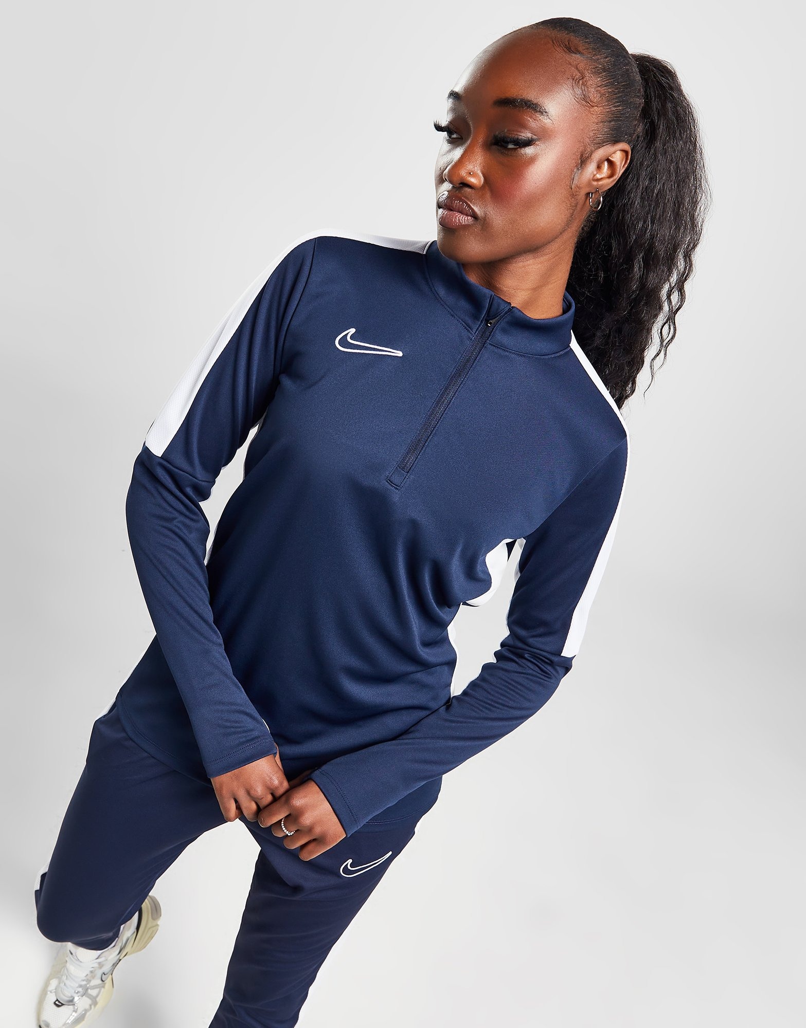 Blue Nike Academy 1/4 Zip Top - JD Sports Ireland