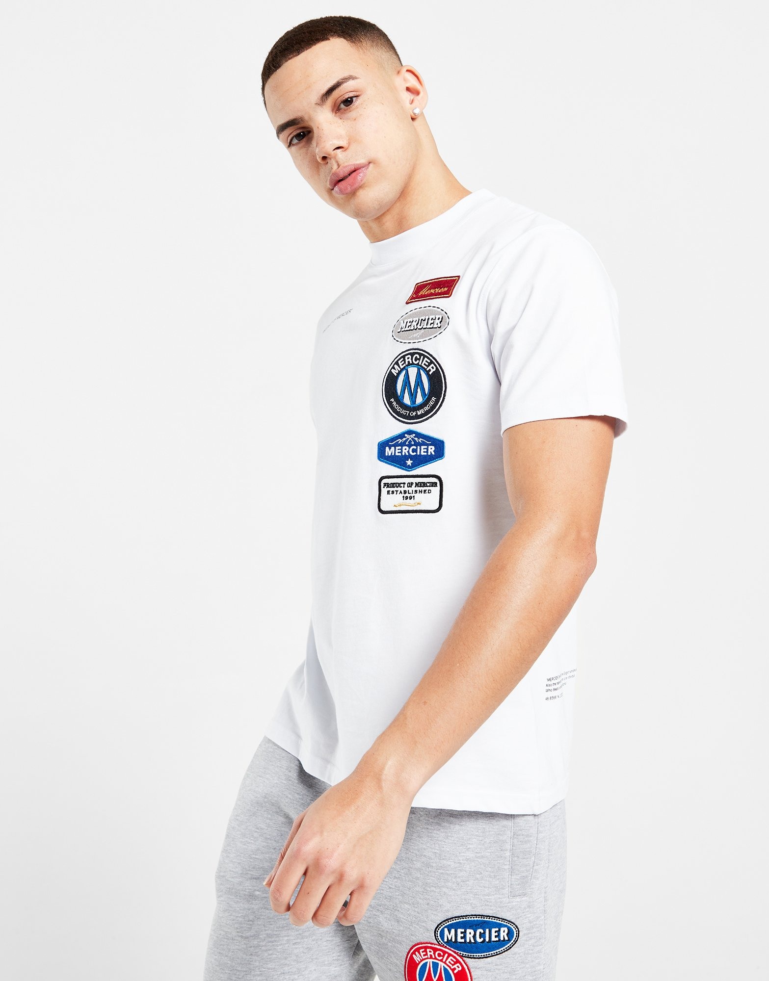 MERCIER Hybrid Badge camiseta en Blanco | JD Sports España