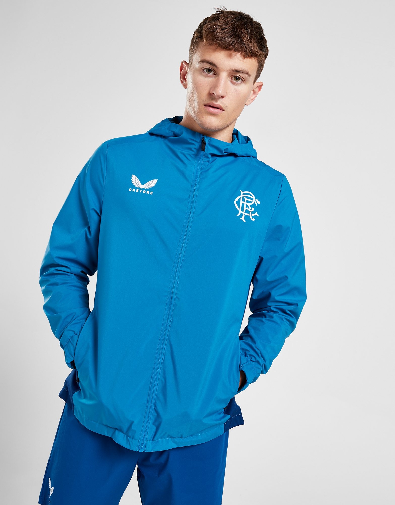 Blue Castore Rangers FC Training Lightweight Jacket | JD Sports Malaysia