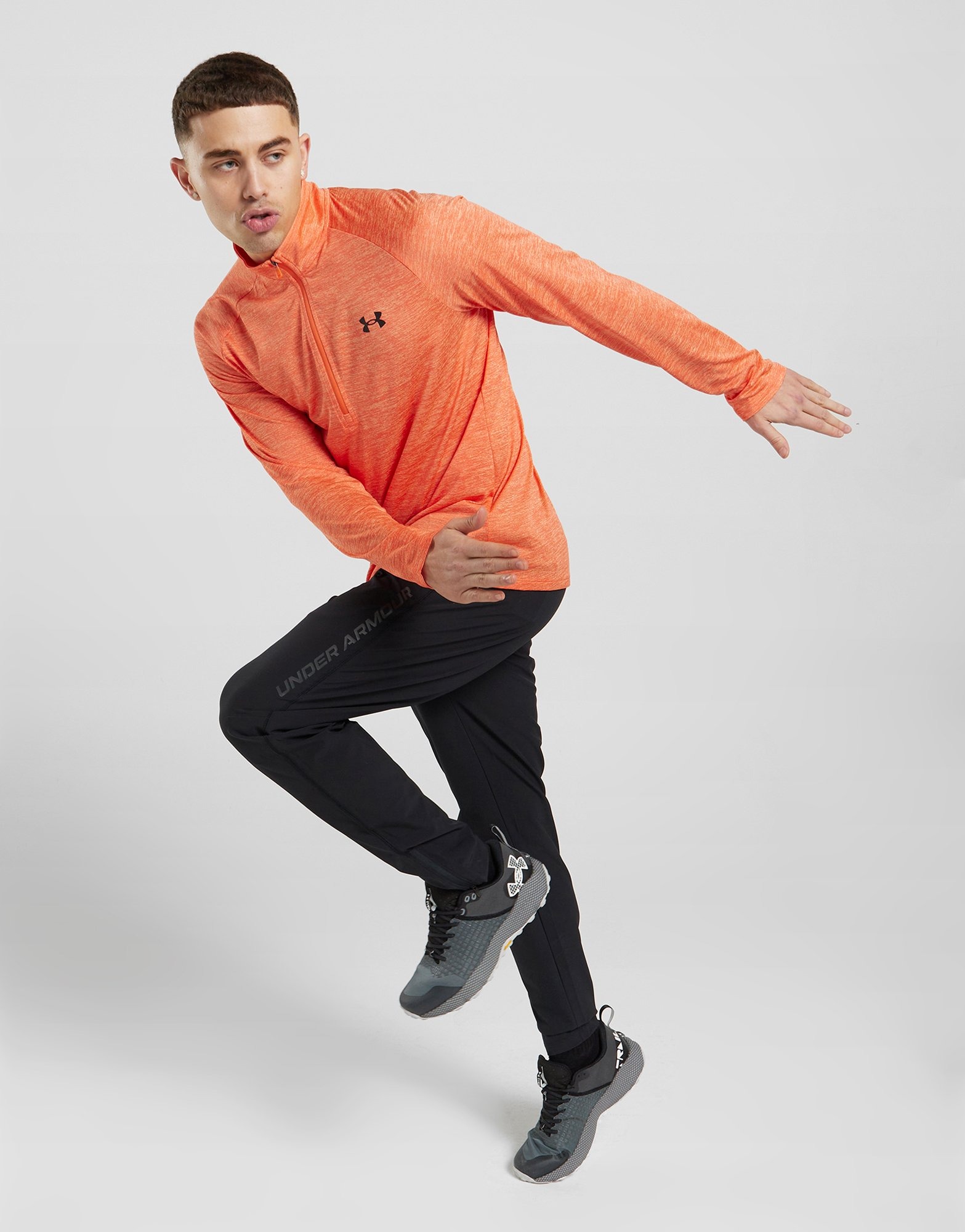 Orange Under Armour Tech 14 Zip Top Jd Sports Nz