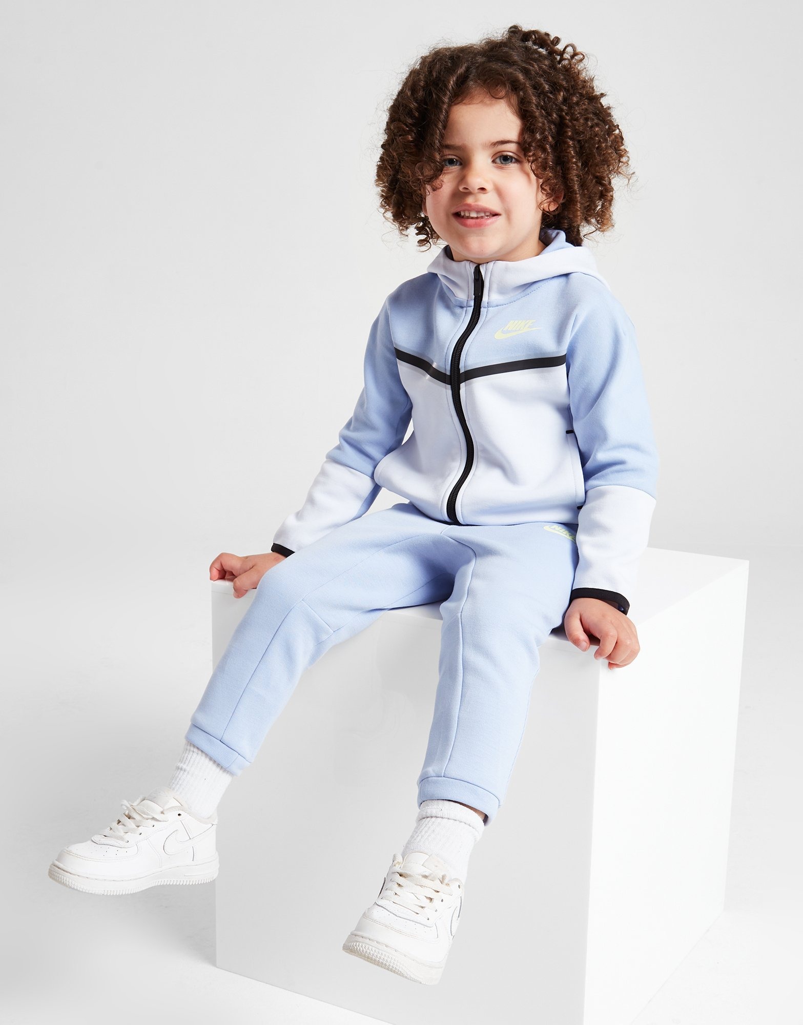 Blue Nike Tech Colour Block Tracksuit Infant - JD Sports