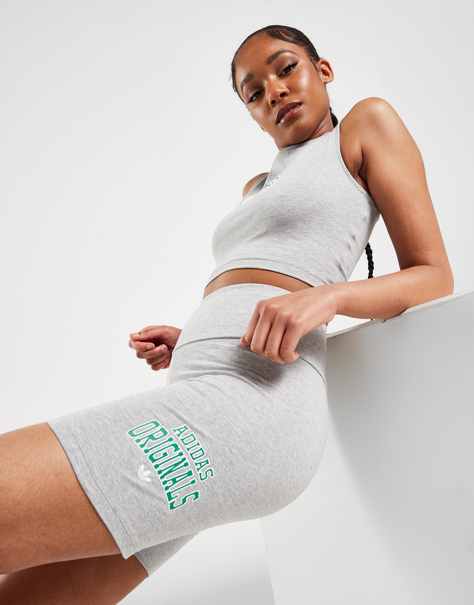 Grey Adidas Originals Varsity Cycle Shorts Jd Sports Uk