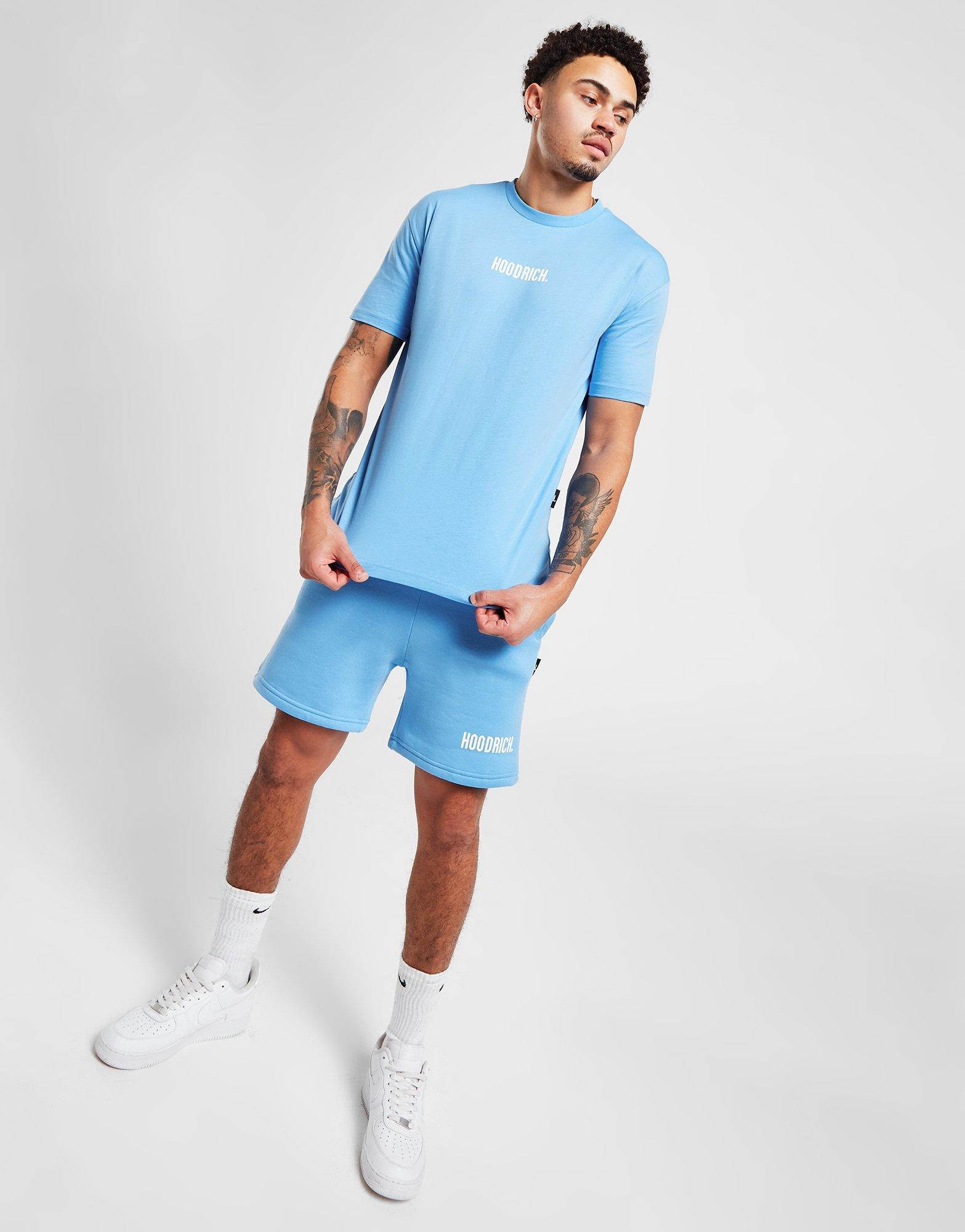 Blue Hoodrich Core T-Shirt/Shorts Set JD Sports Global JD, 47% OFF