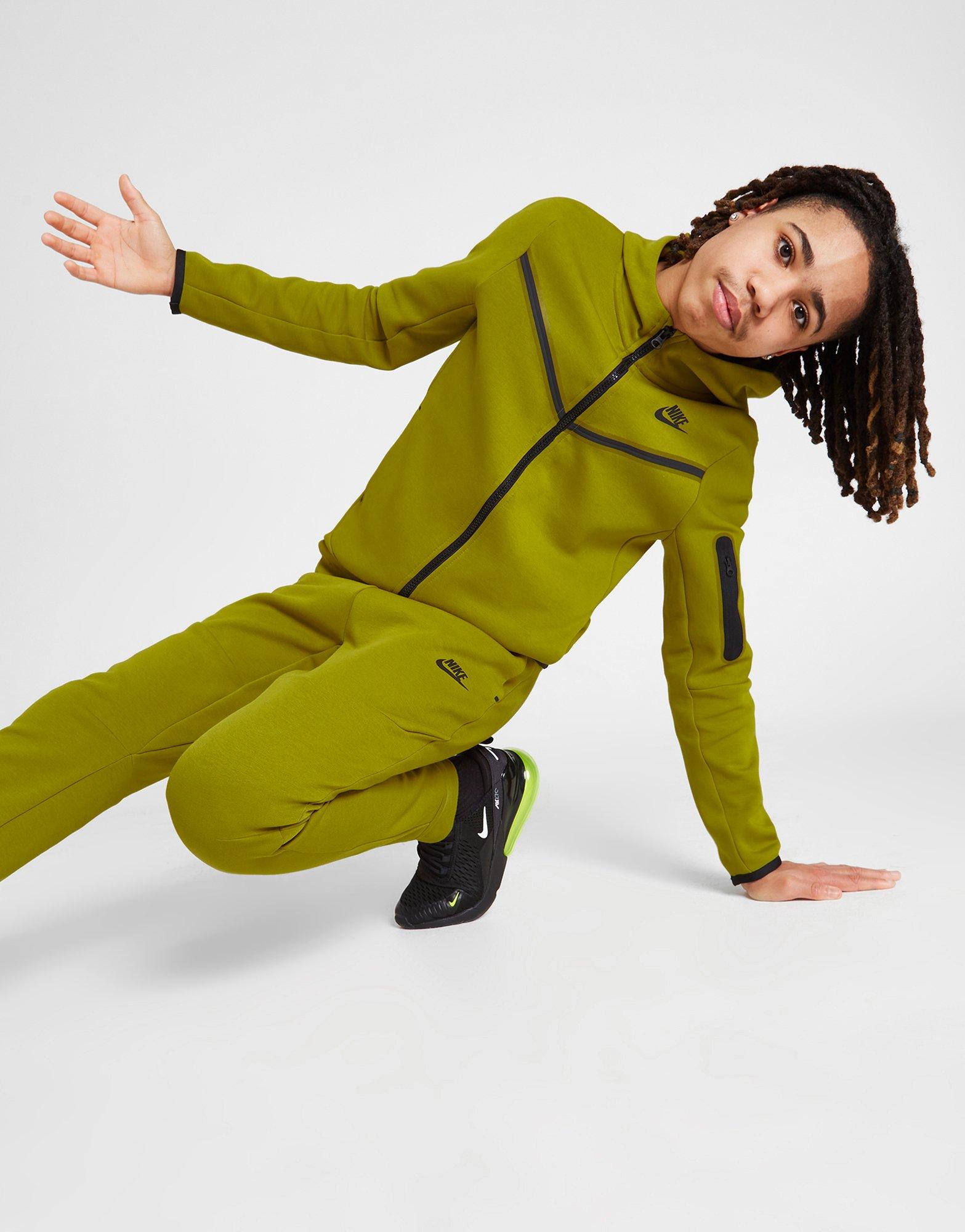 Green Nike Tech Fleece Hoodie Junior - JD Sports Global