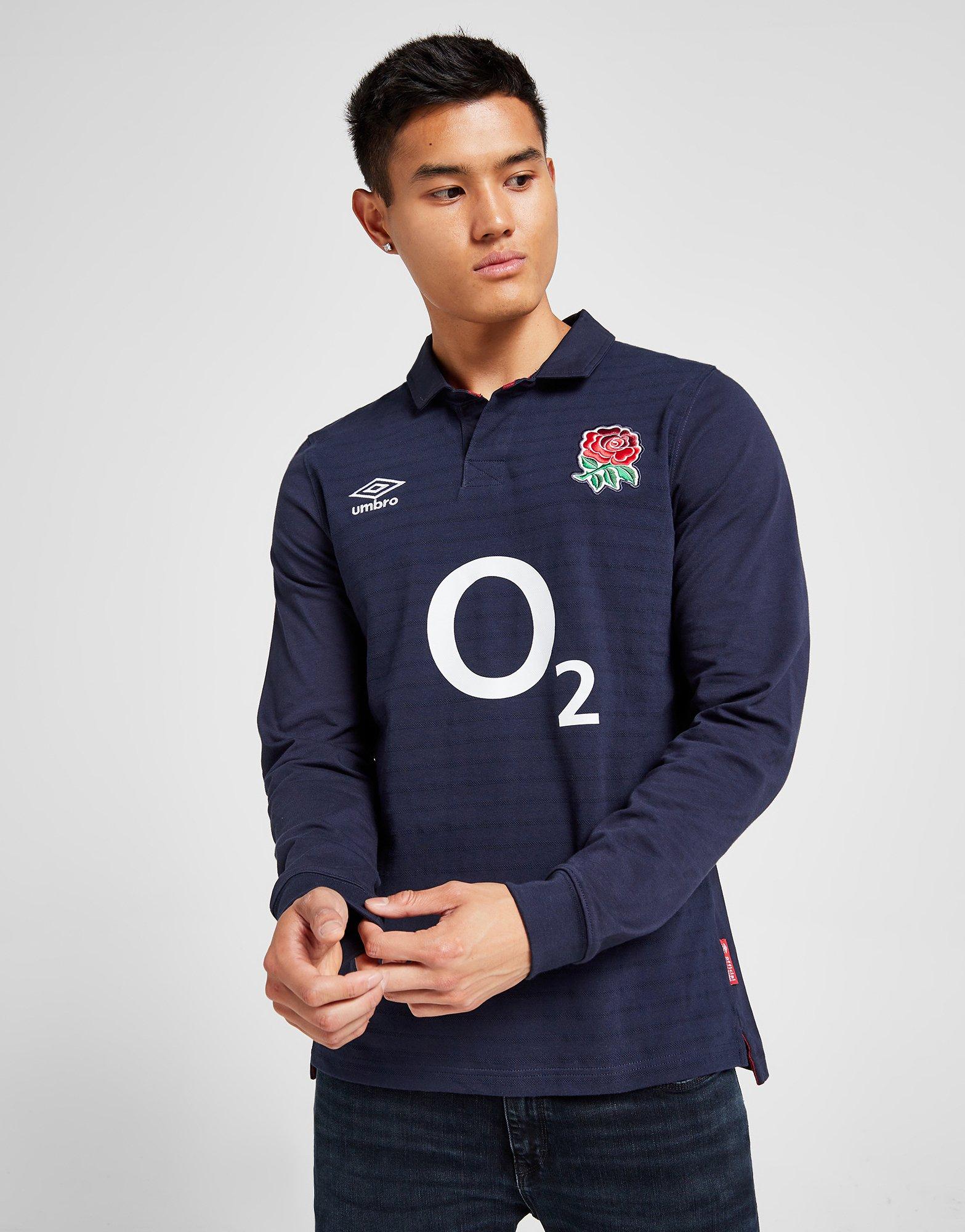 Blue Umbro England Rfu 2023/24 Long Sleeve Classic Away Shirt - JD Sports