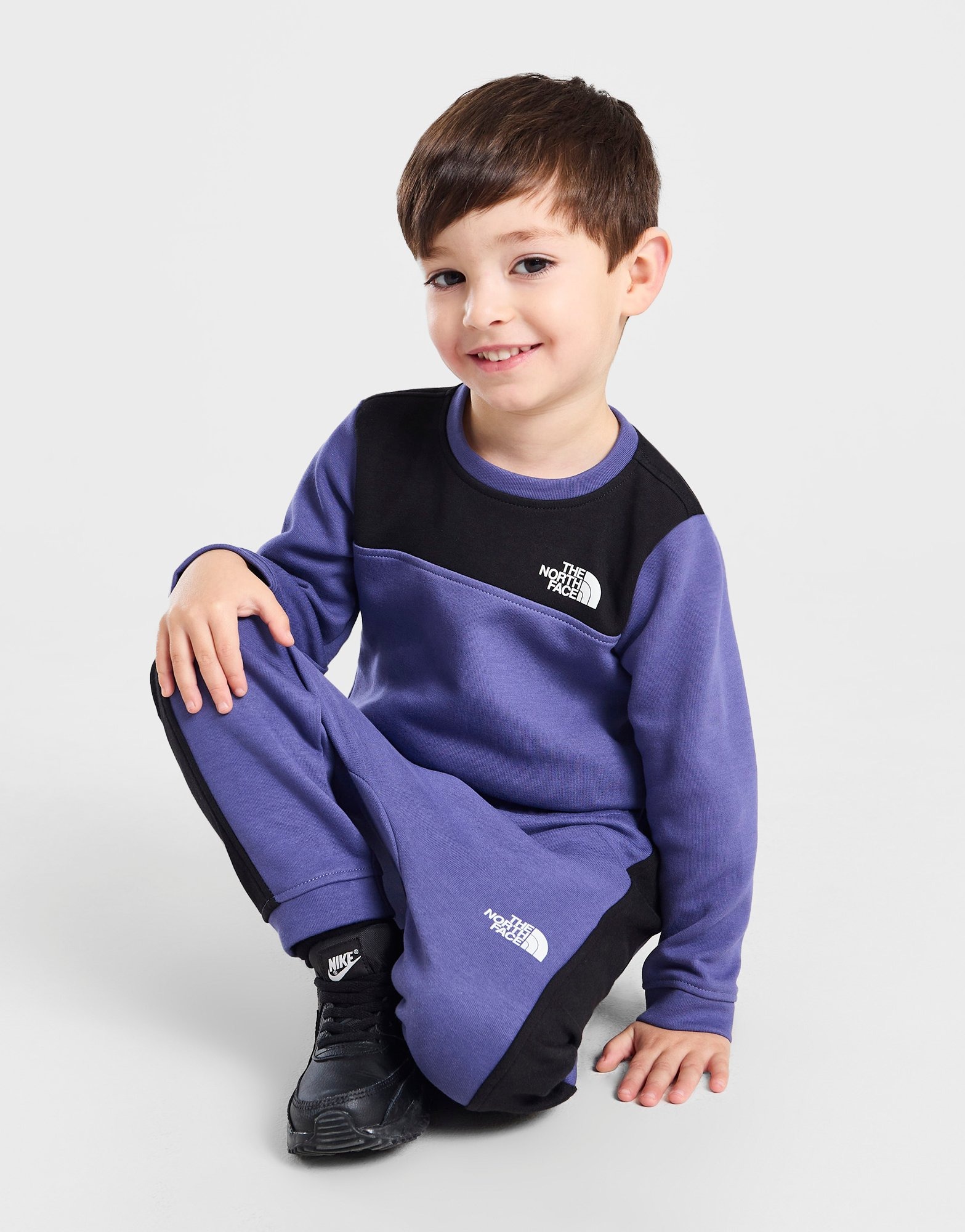 Blue The North Face Tech Crew Tracksuit Infant | JD Sports UK