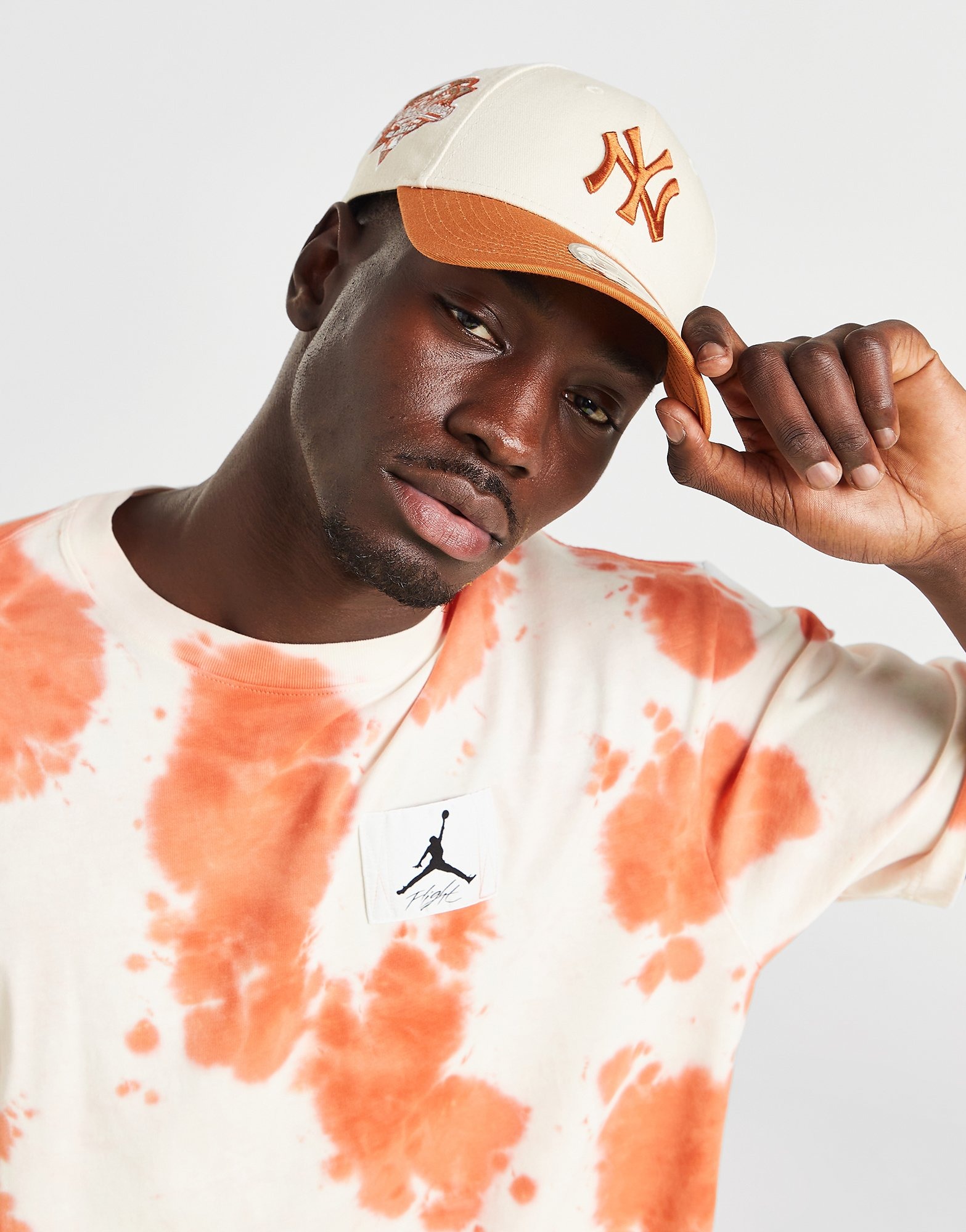 Orange New Era Mlb New York Yankees 9forty Patch Cap Jd Sports
