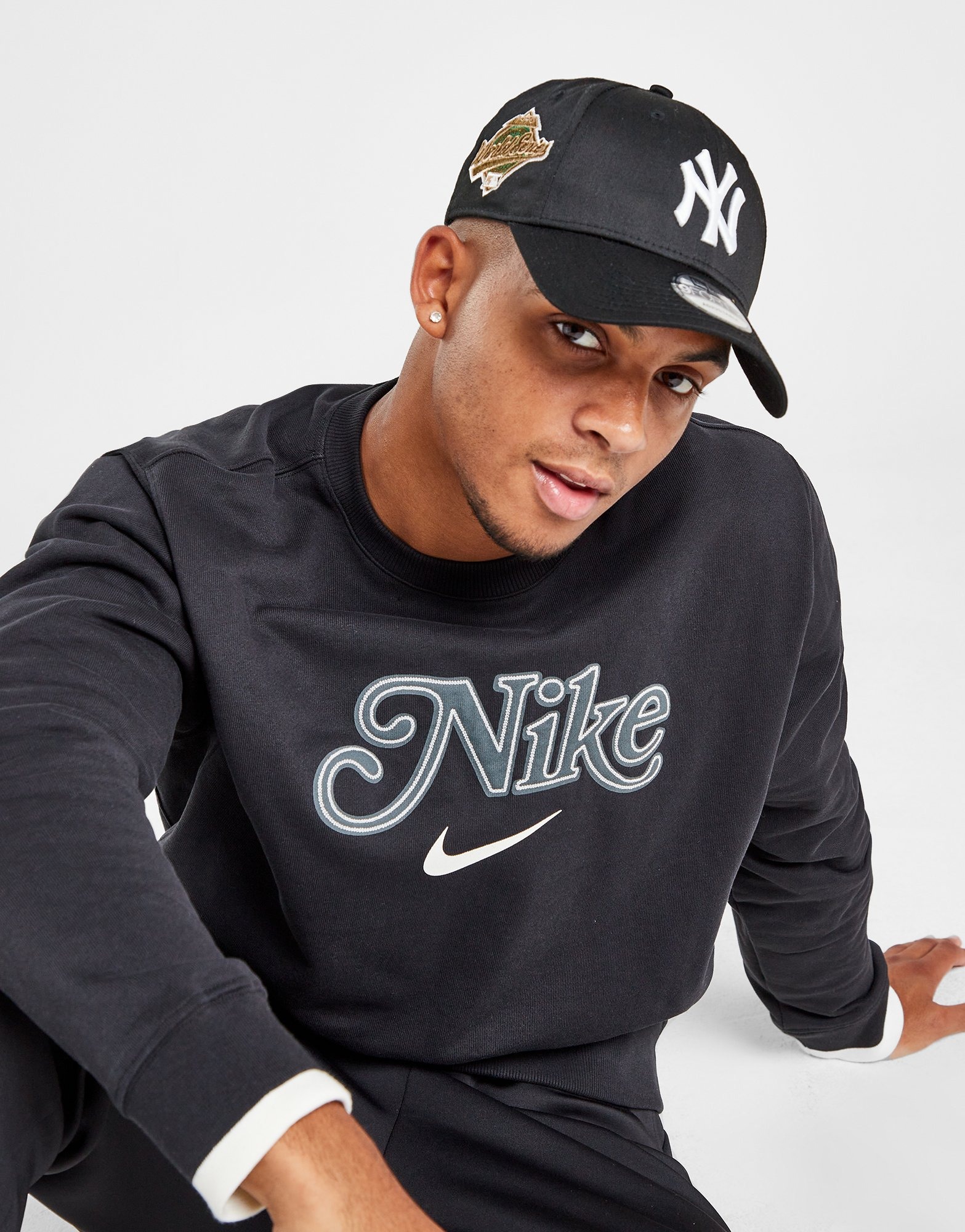 Black New Era Mlb New York Yankees 9forty Patch Cap Jd Sports