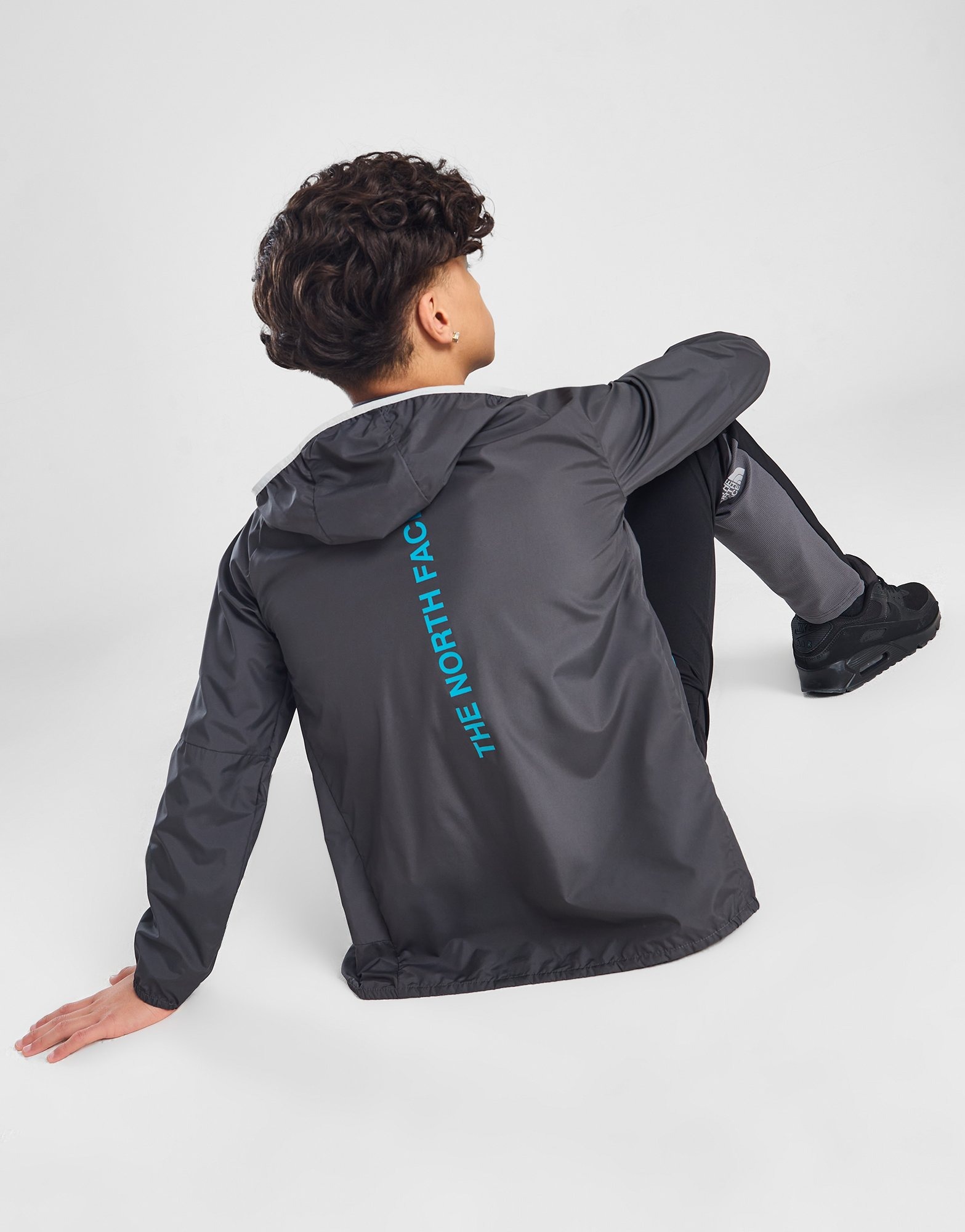 Grey The North Face Performance Windrunner Jacket Junior - JD Sports Global