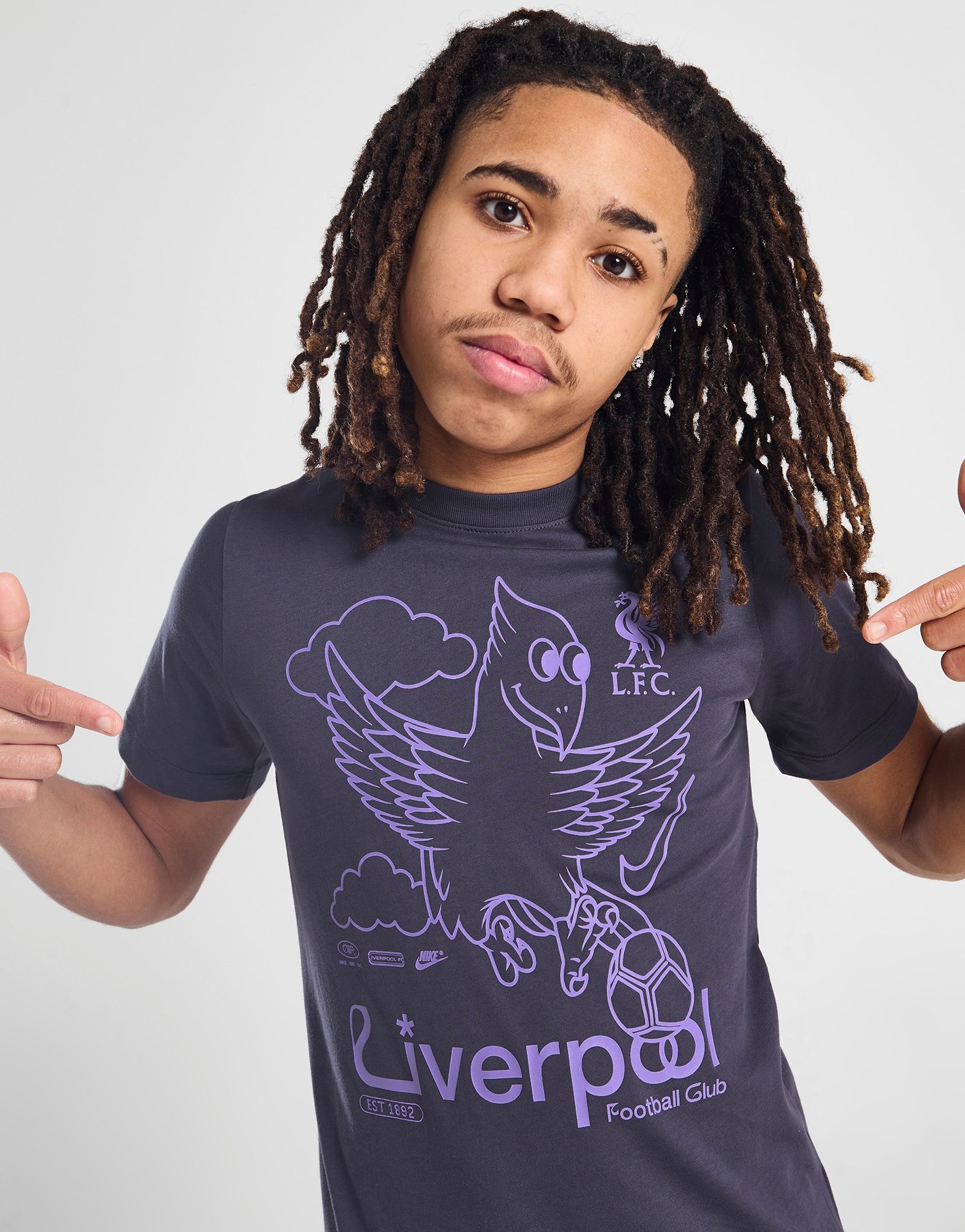Black Nike Liverpool FC Air T-Shirt Junior - JD Sports Global