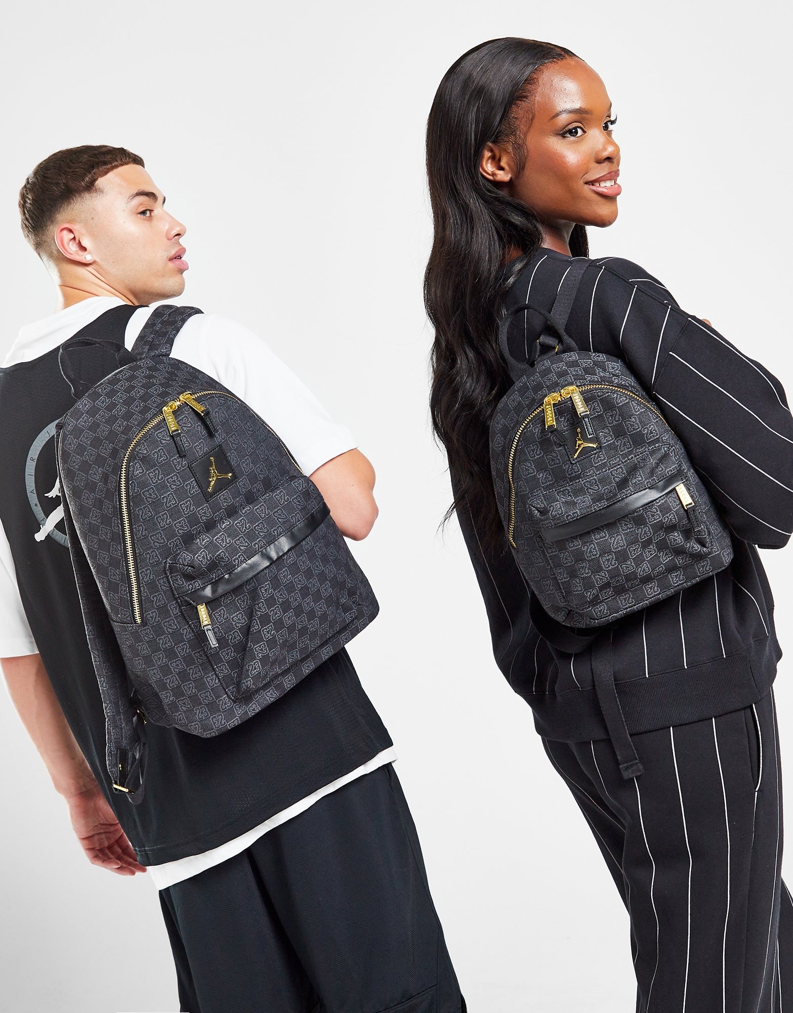 Black Jordan Monogram Mini Backpack - JD Sports Global