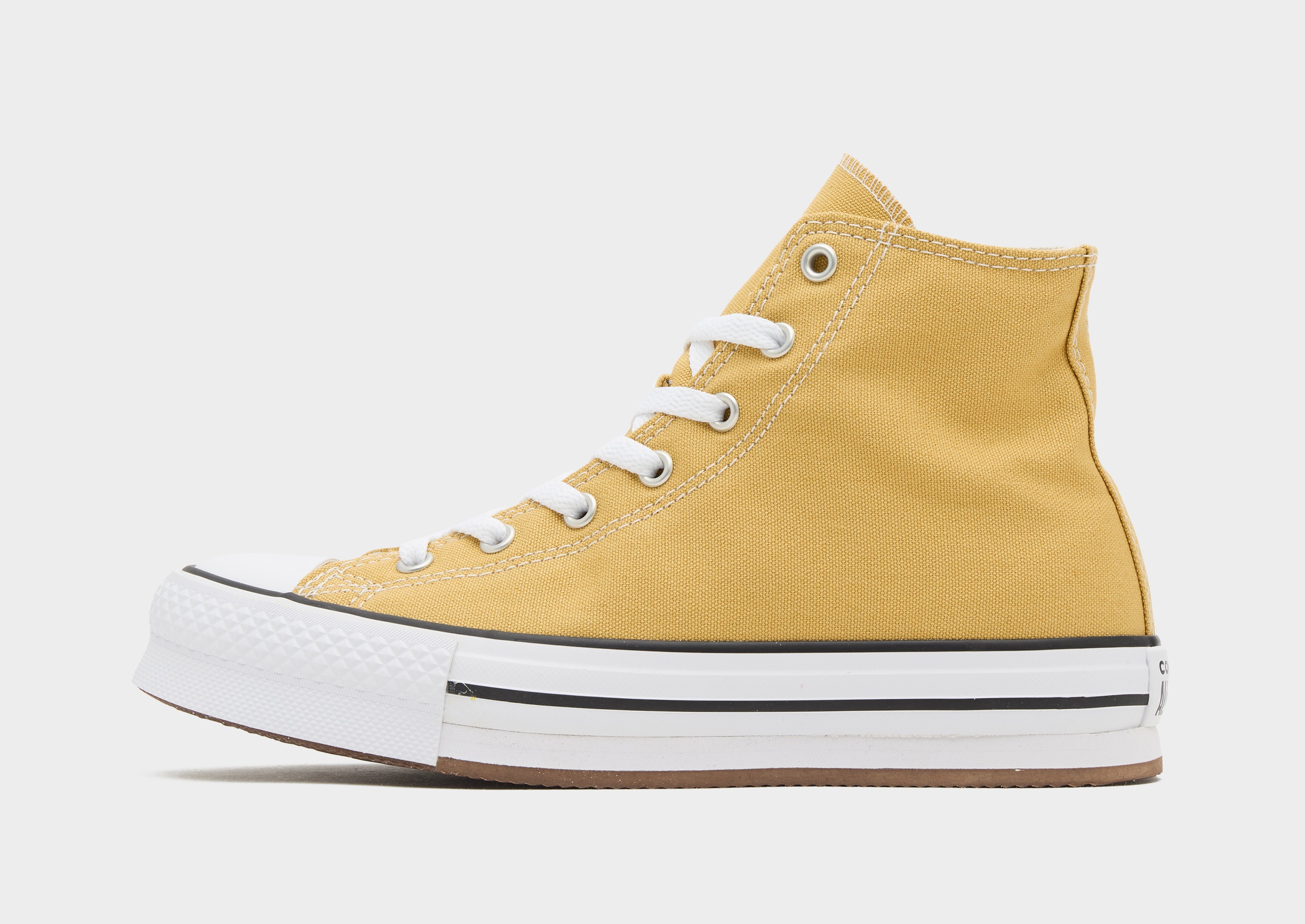 Yellow Converse All Star Lift High Junior | JD Sports UK