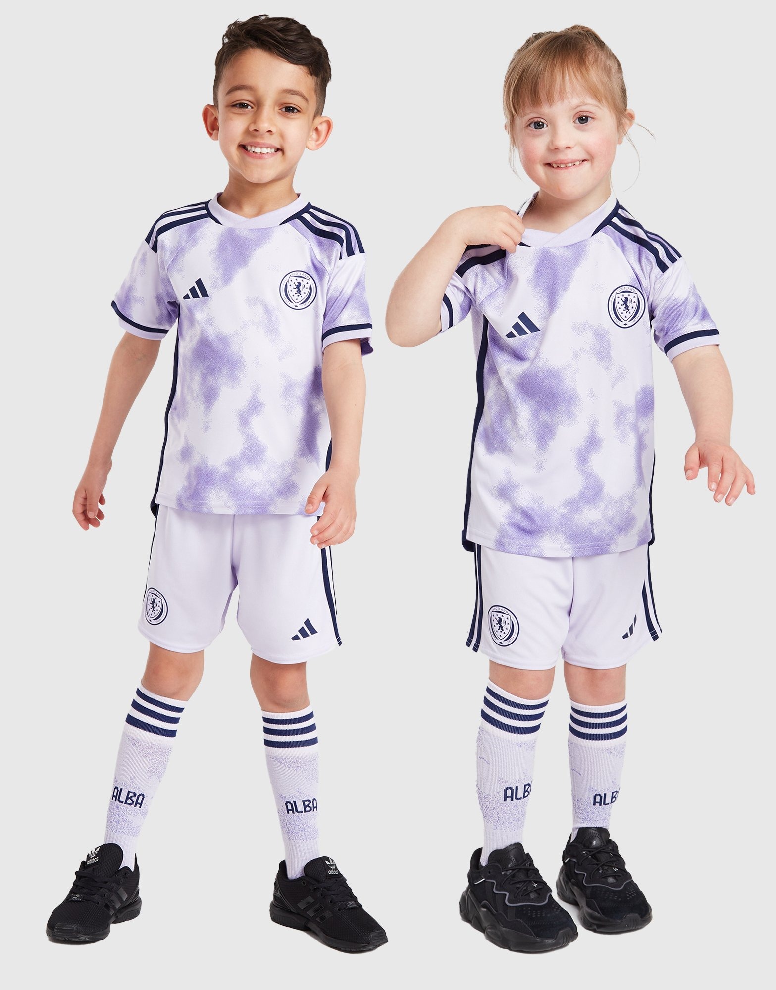 Purple adidas Scotland 2023 Away Kit Children | JD Sports