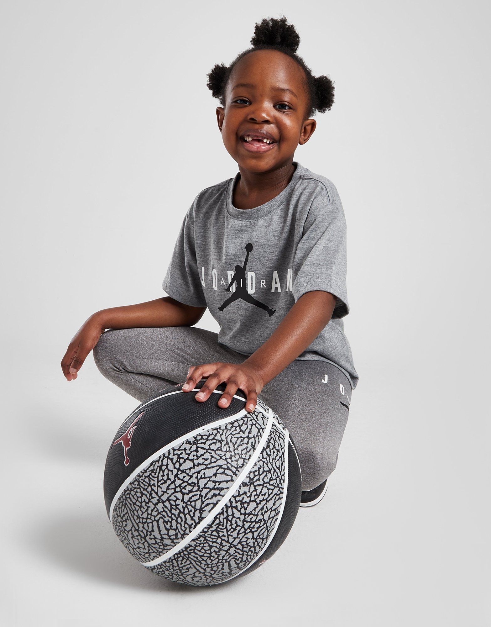Grey Jordan Girls' Essential T-Shirt/Leggings Set Children - JD Sports