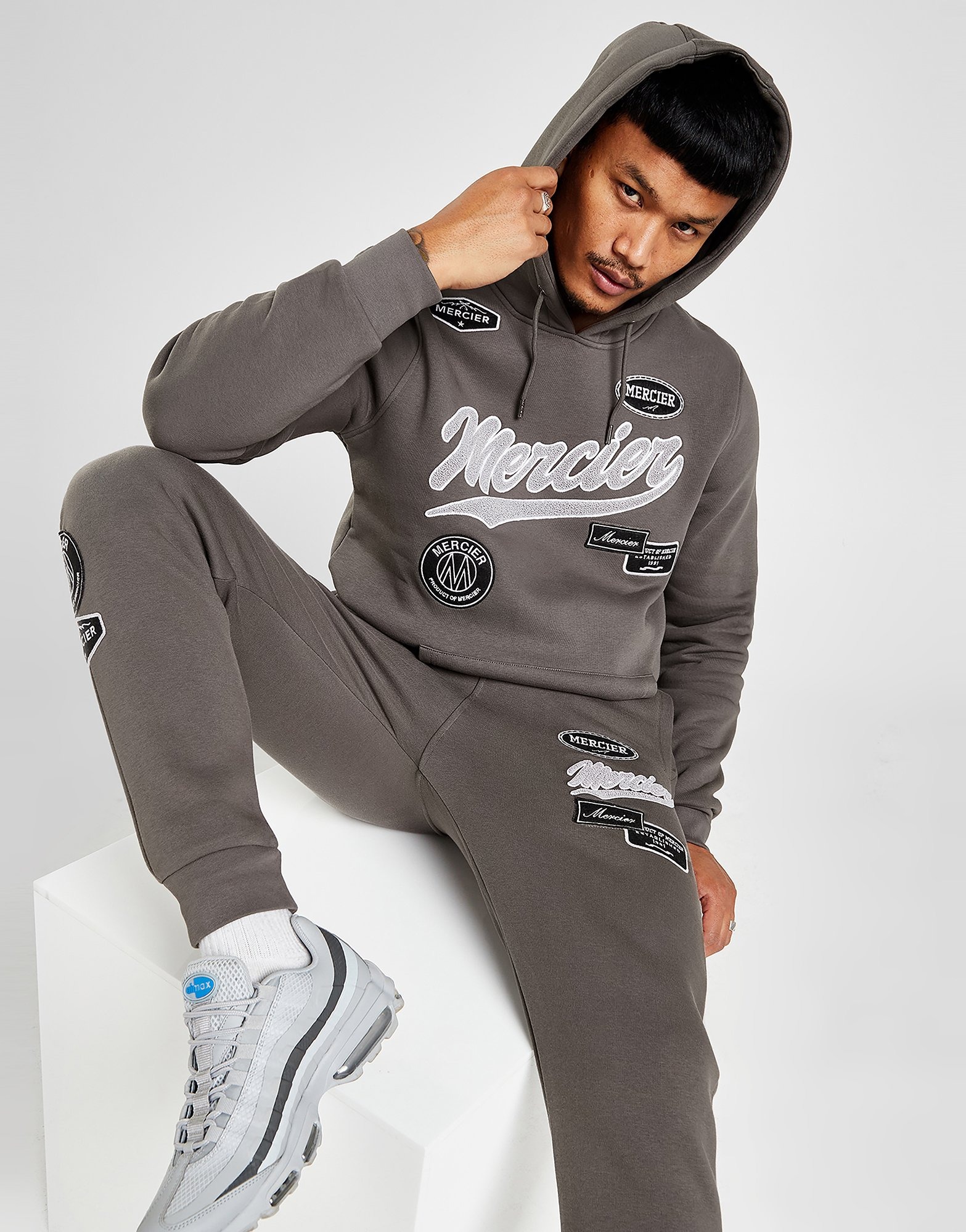 Grey MERCIER Team Hoodie | JD Sports UK