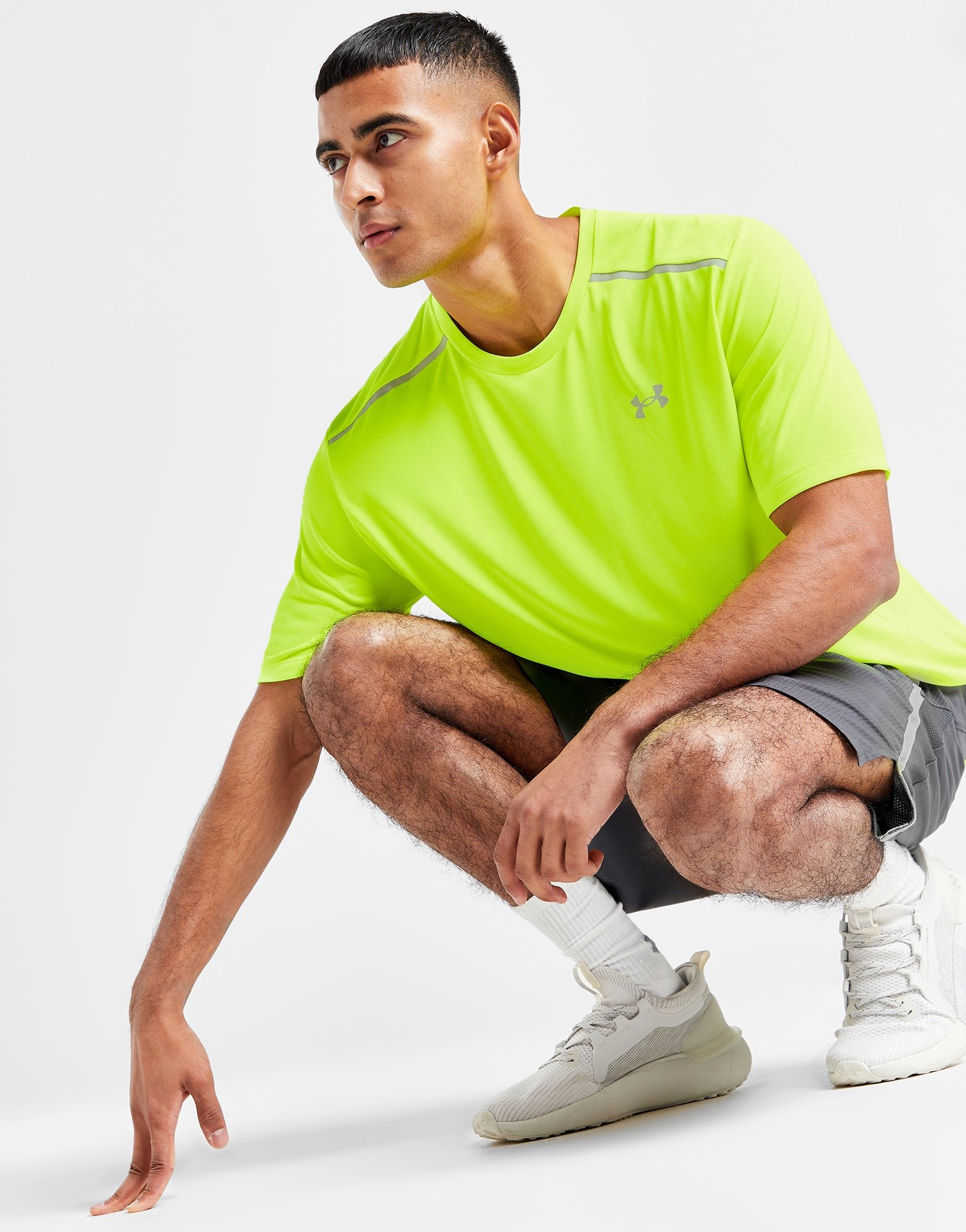 Yellow Under Armour Tech Reflective T-Shirt - JD Sports NZ
