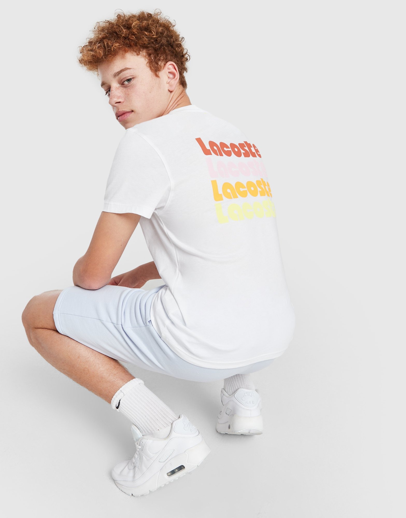 Wit Lacoste Back Stack Logo T-Shirt Junior - JD Sports Nederland