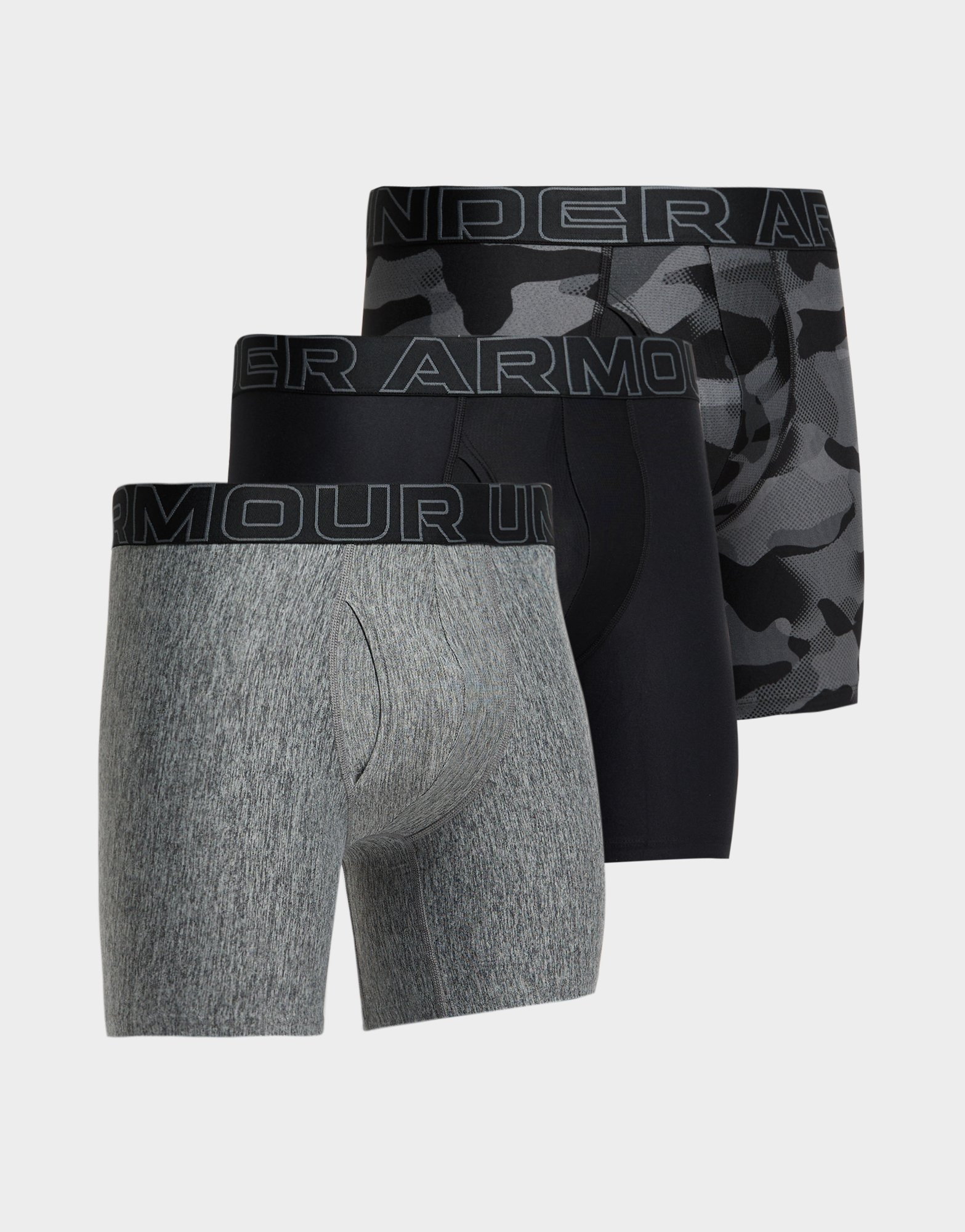 Grey Under Armour 3 Pack Boxers Jd Sports Uk