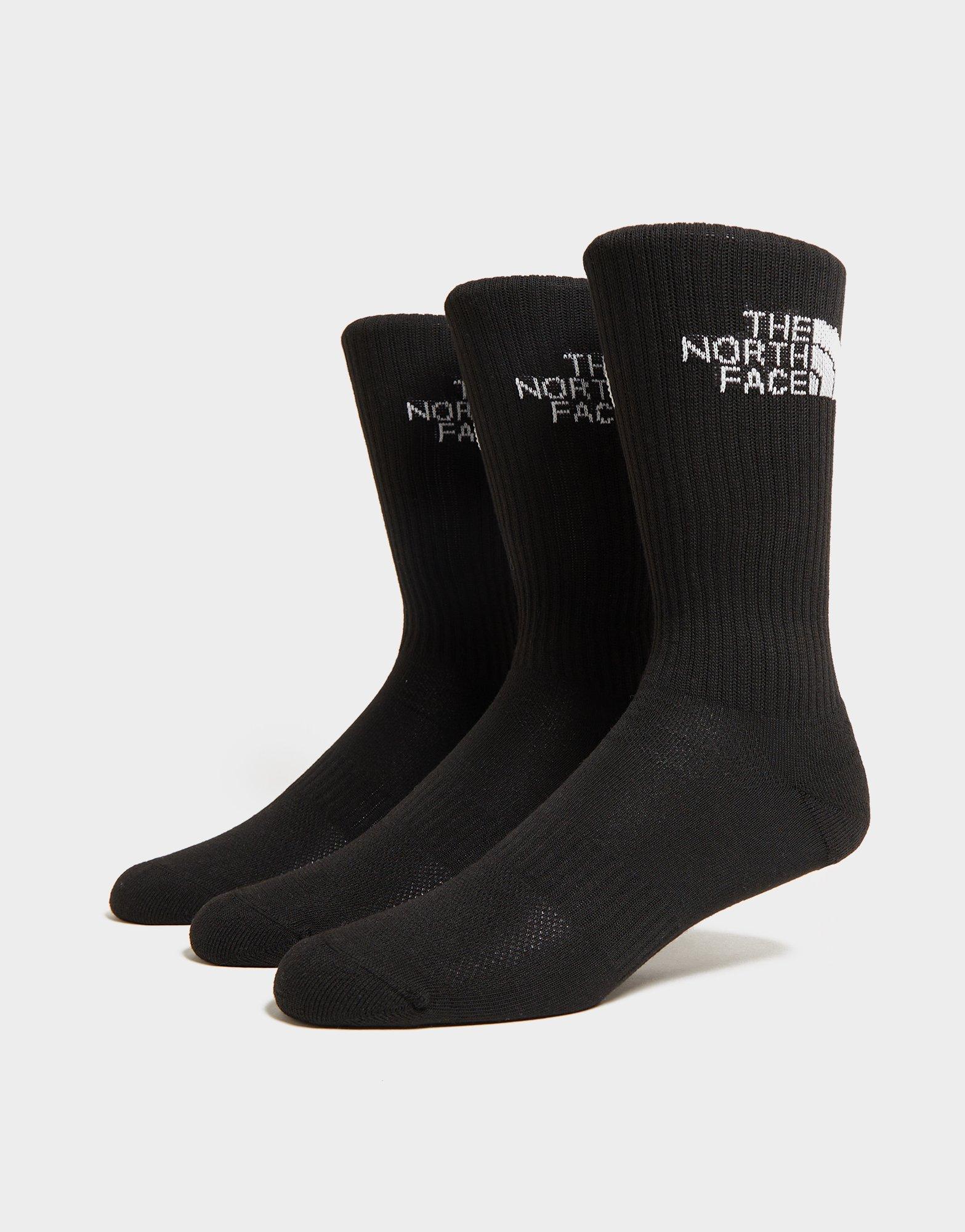 Black The North Face 3-Pack Crew Socks - JD Sports