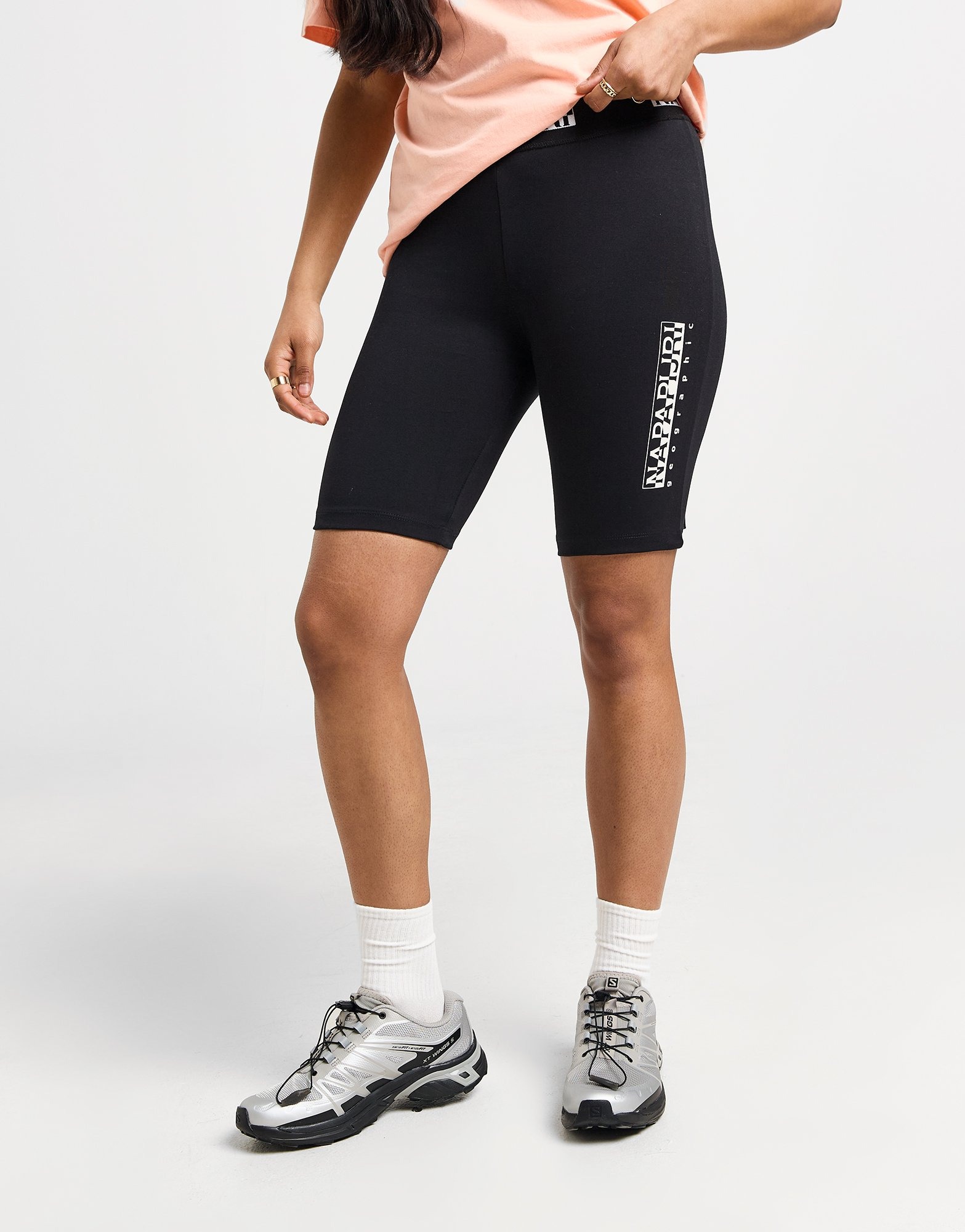 Black Napapijri Box Cycle Shorts - JD Sports