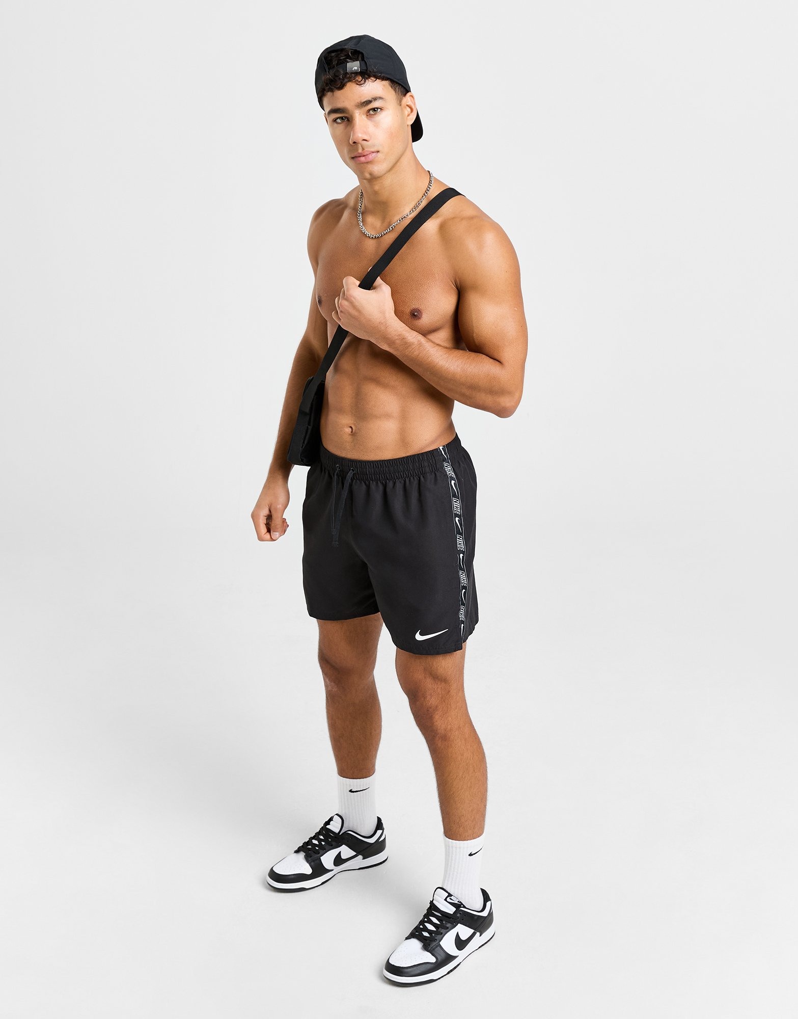 Sort Nike Tape Swim Shorts Jd Sports Danmark
