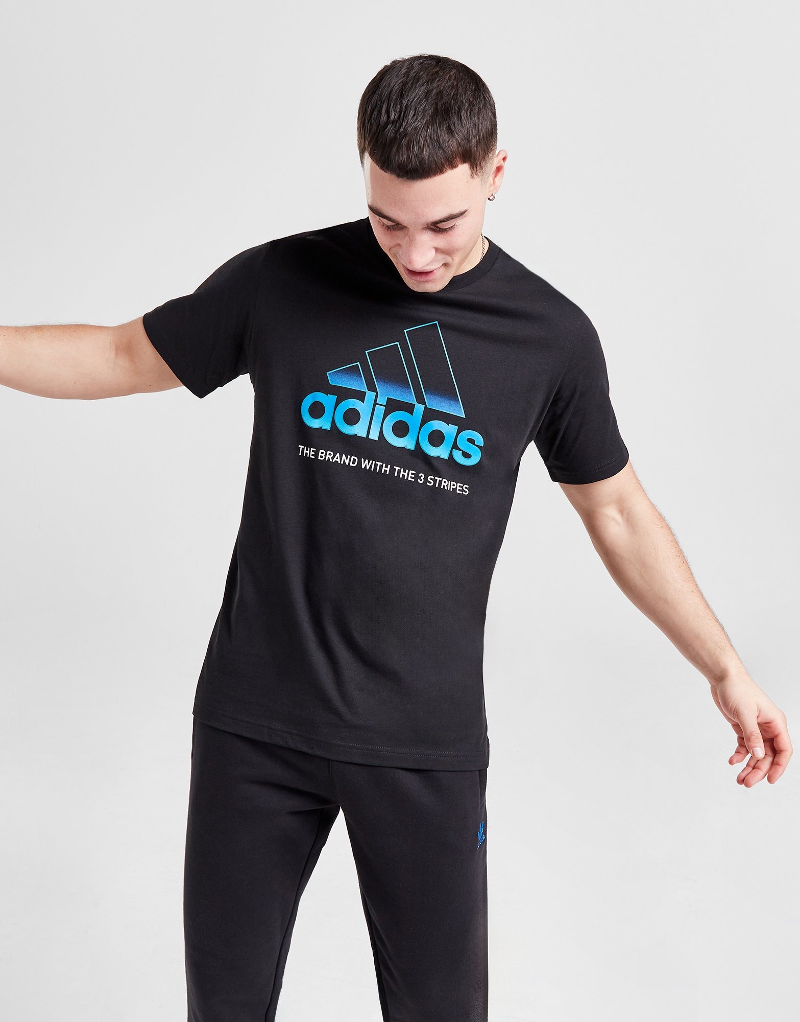 Black Adidas Badge Of Sport Fade T Shirt Heren Jd Sports
