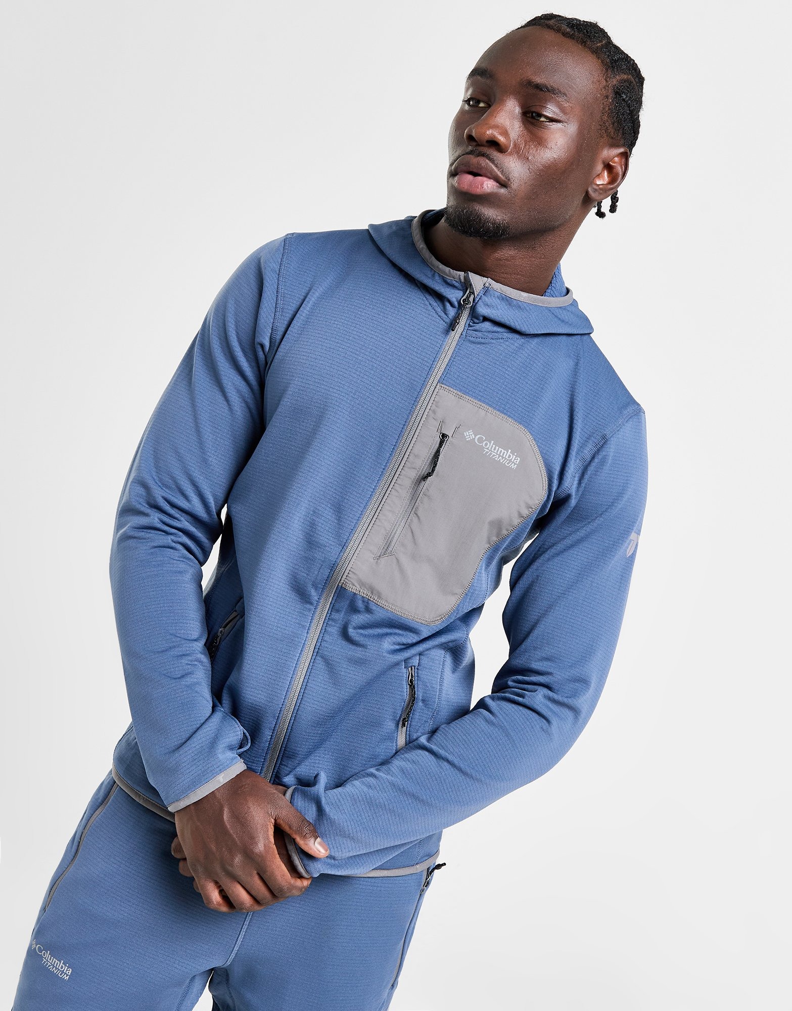 Columbia Triple Canyon Hoodie Mit Durchgehendem Reißverschluss Blau