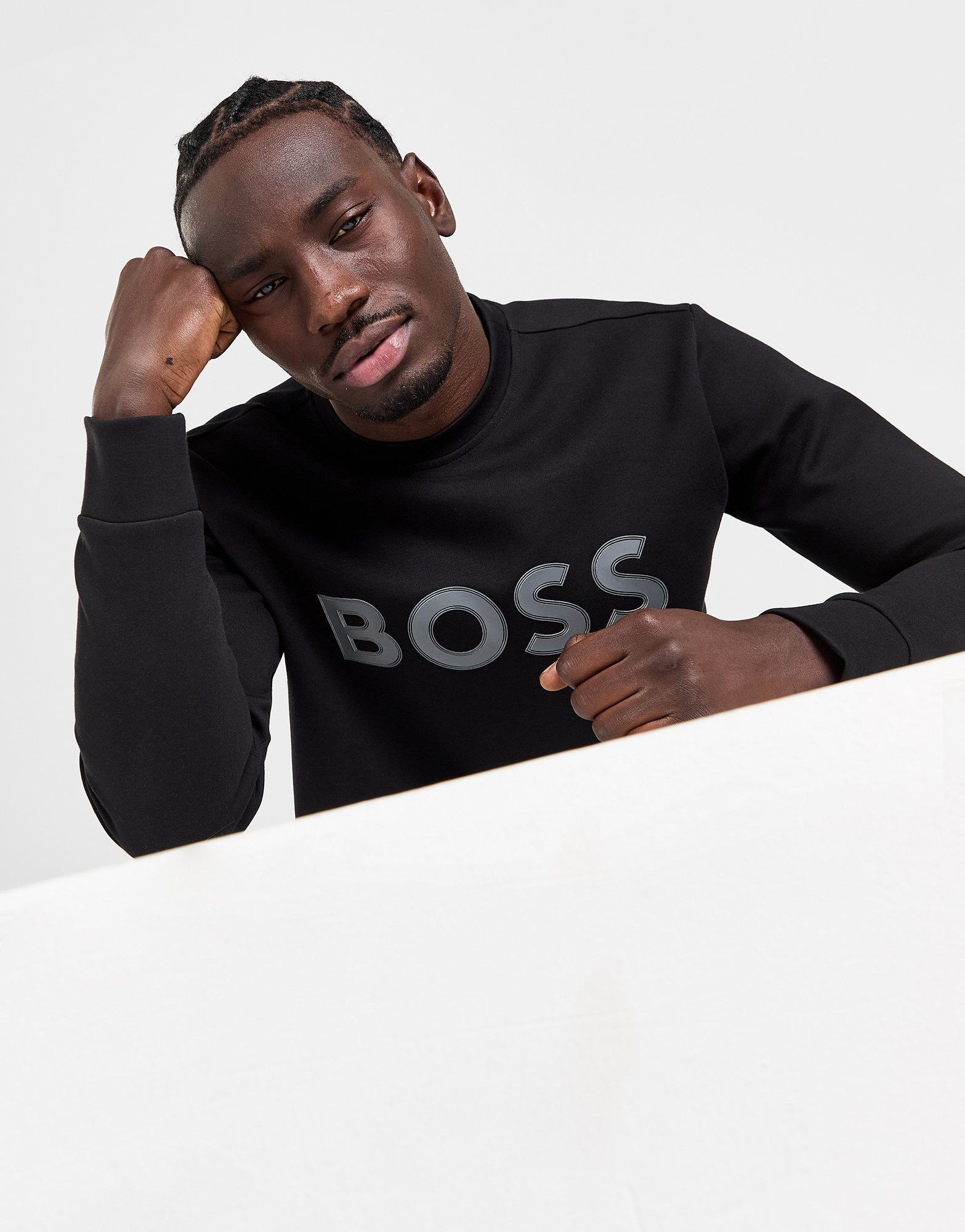 BOSS Felpa Core Salbo in Nero | JD Sports