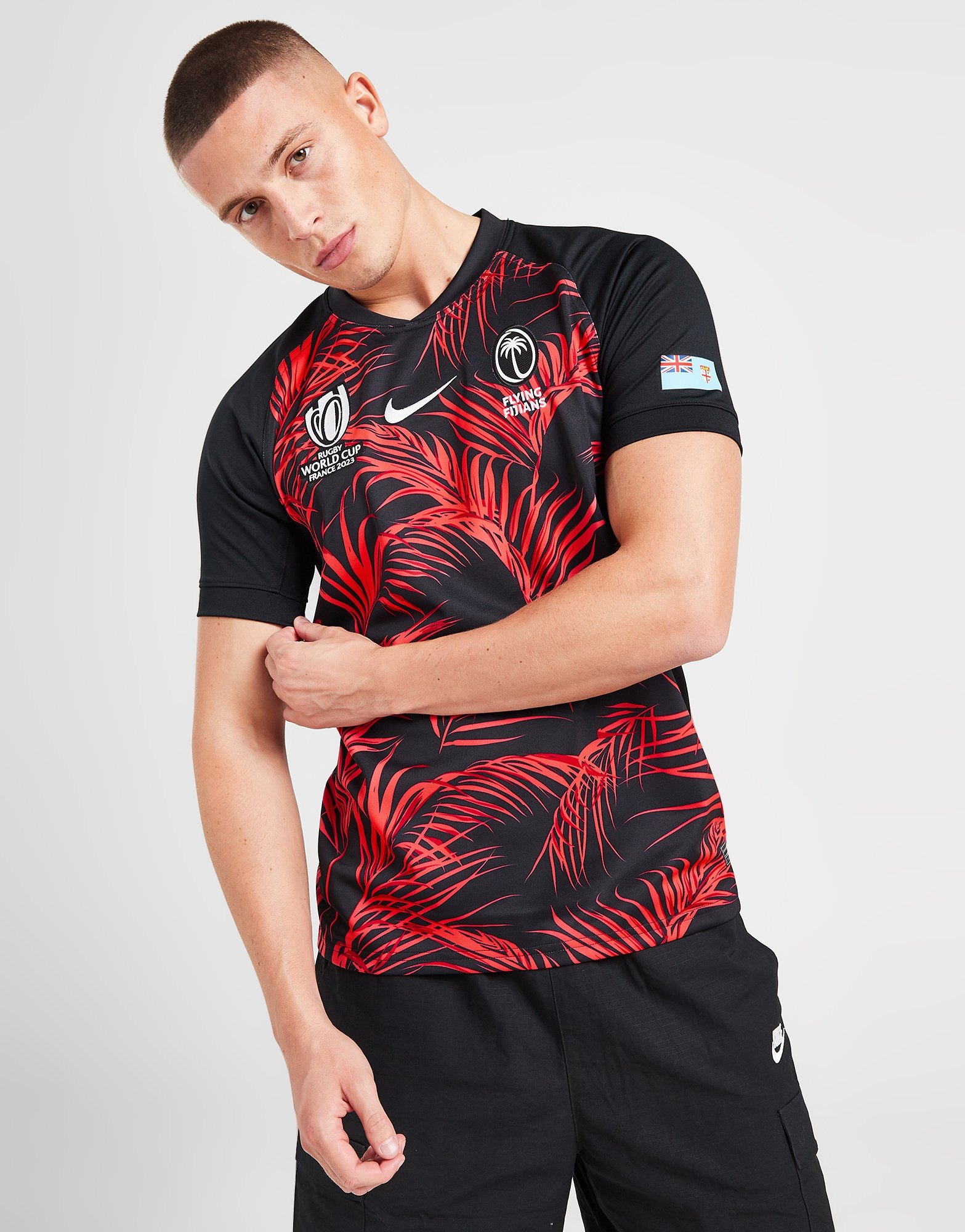 Black Nike Fiji Rugby World Cup 2023 Away Shirt | JD Sports UK