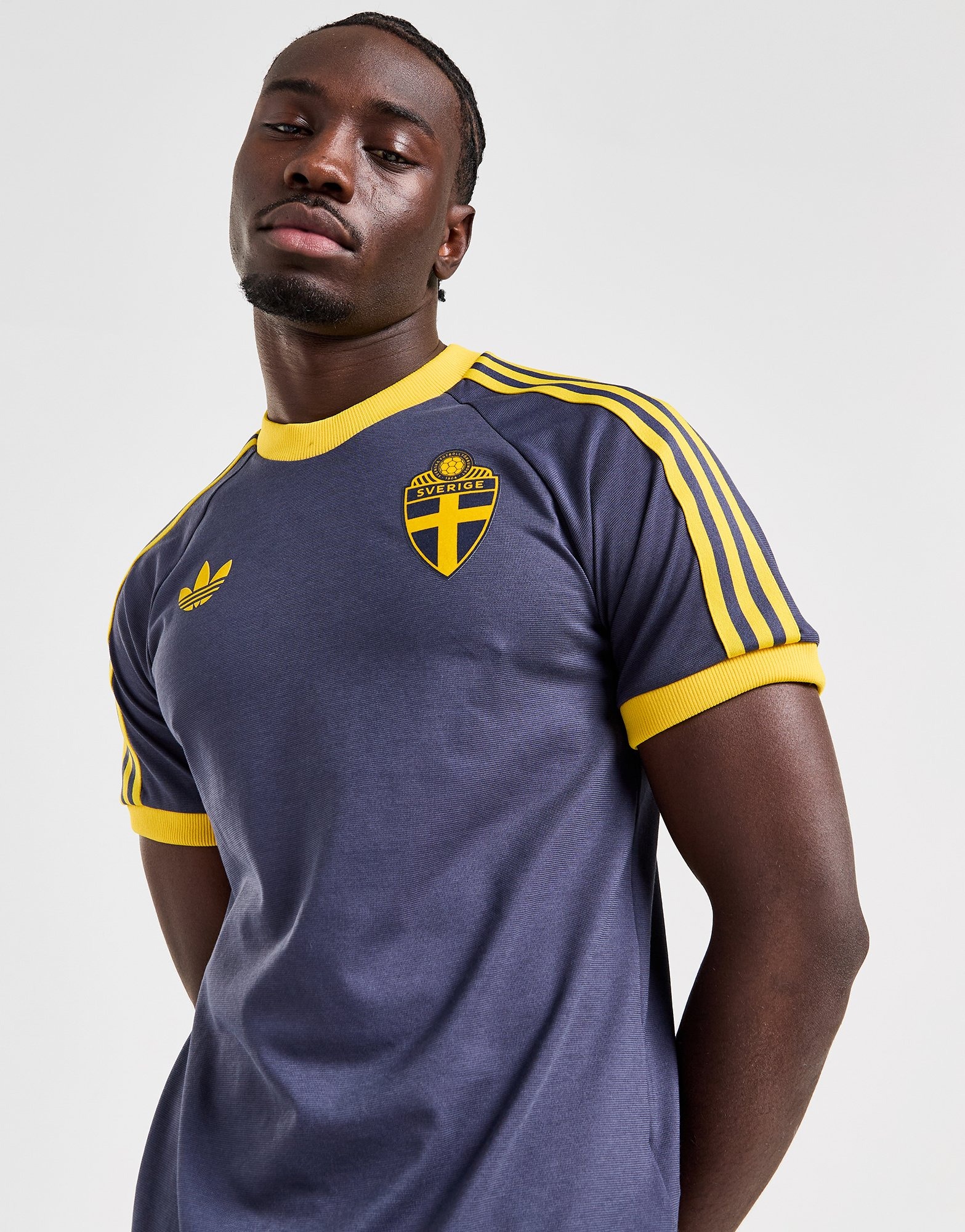 adidas Originals Sweden 3-Stripes T-Shirt Blau - JD Sports Deutschland