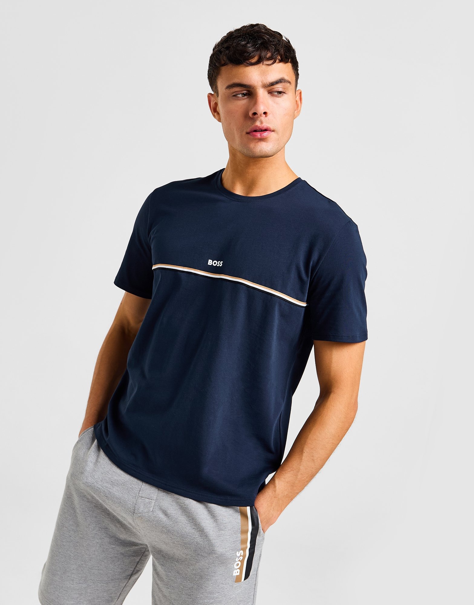 Navy BOSS Unique T-Shirt | JD Sports