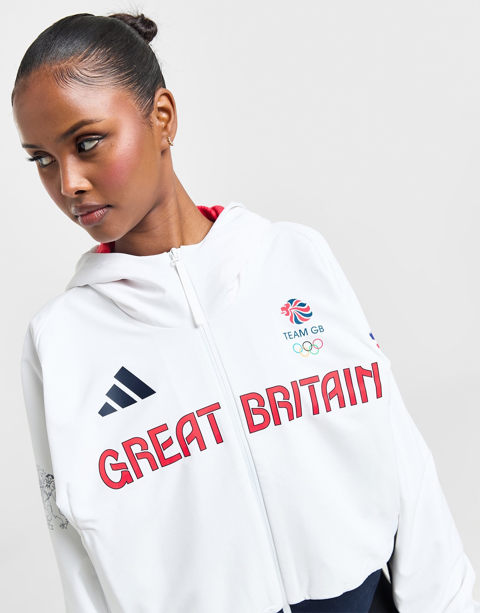 Wit adidas Team GB Paris Olympics Jacket - JD Sports Nederland