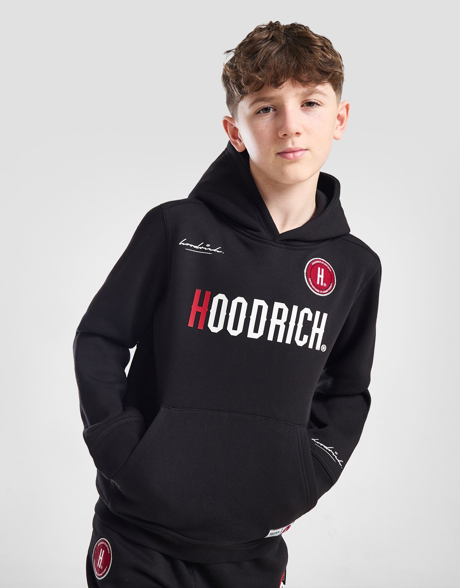 Black Hoodrich Goal Overhead Hoodie Junior's - JD Sports NZ