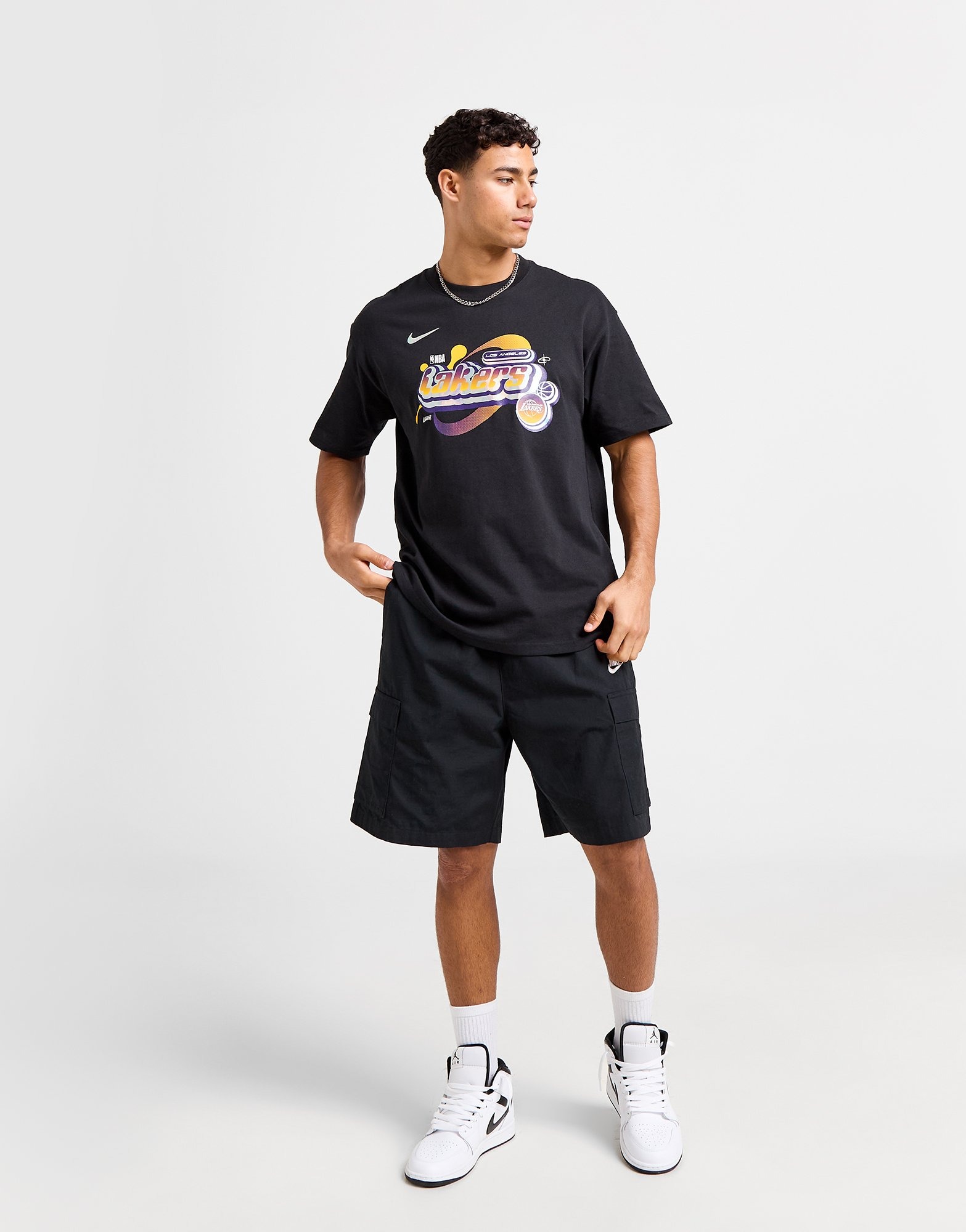 Black Nike NBA LA Lakers Max90 T-Shirt - JD Sports
