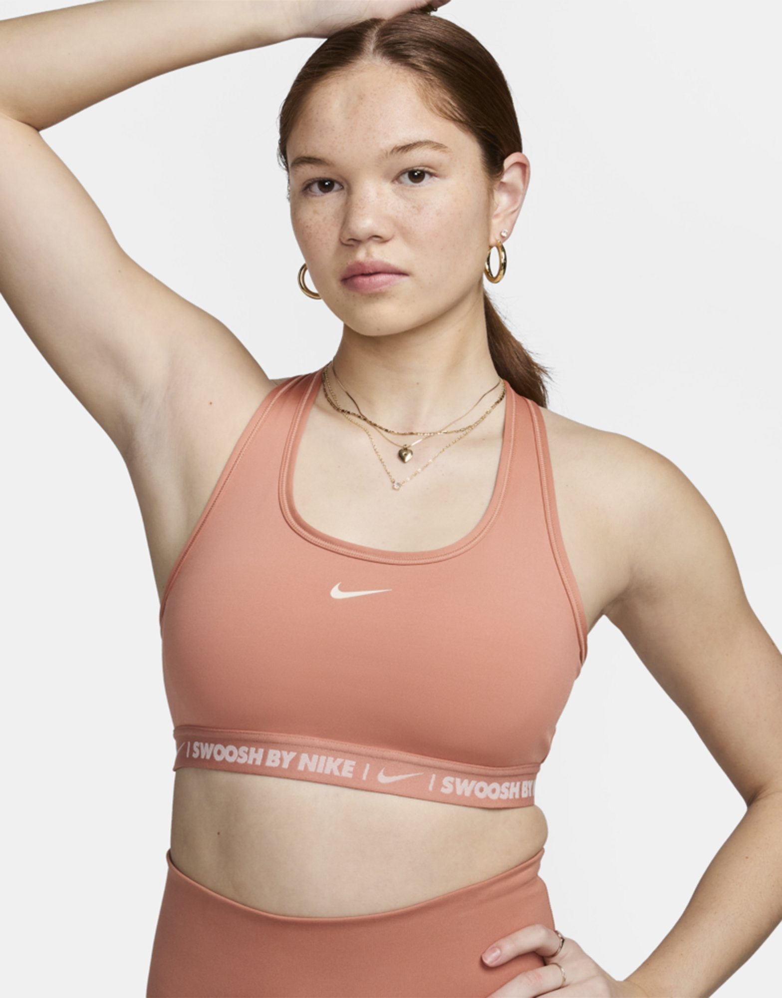 Pink Nike Training Swoosh Bra Jd Sports