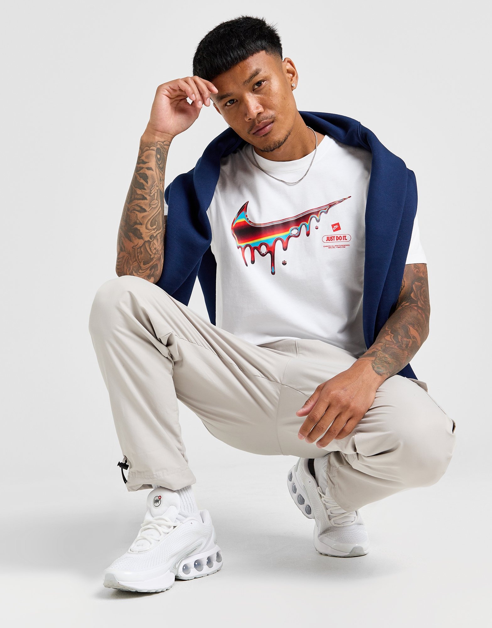 White Nike Heatwave Drip T-Shirt | JD Sports UK