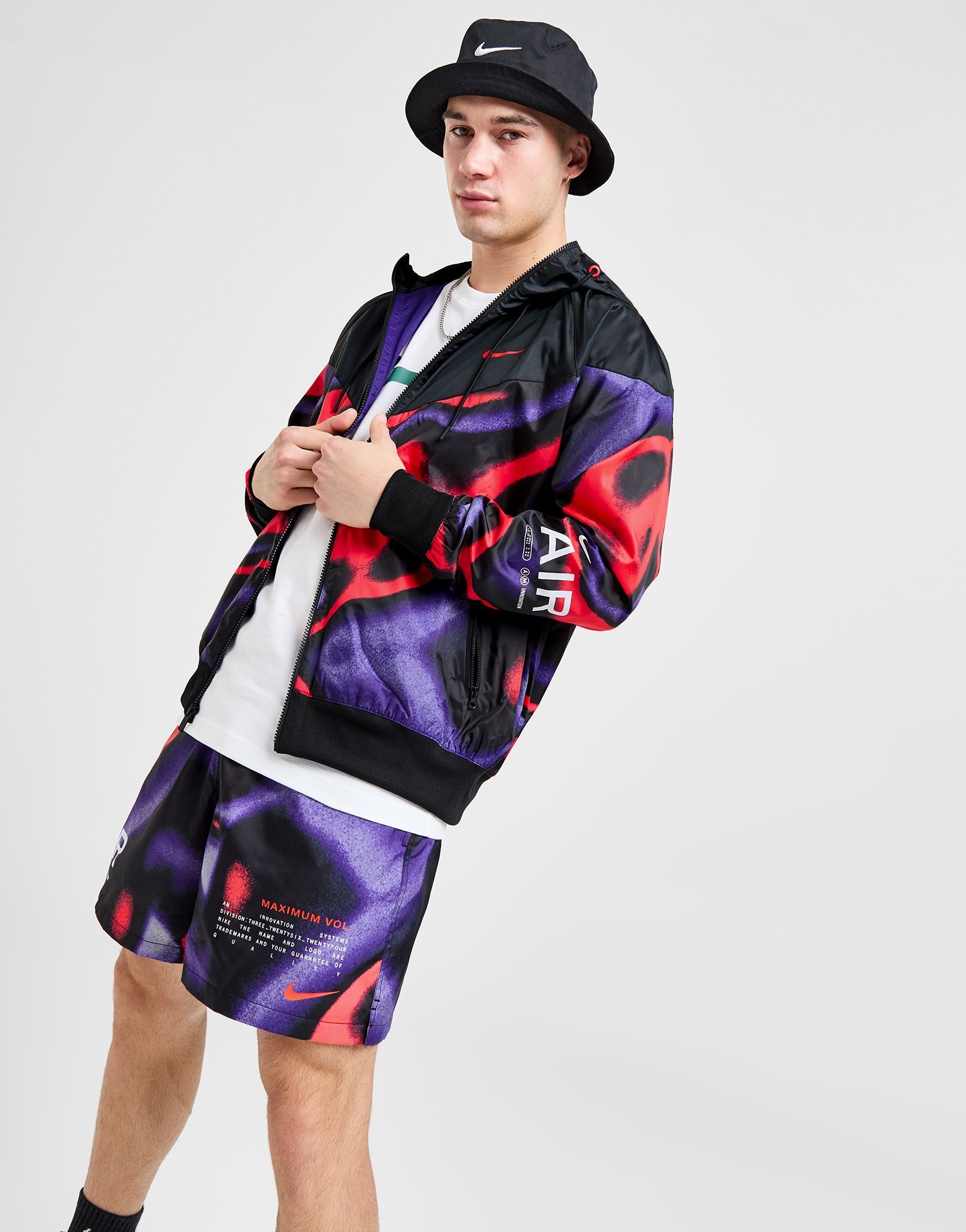 Purple Nike All Over Print Windrunner Jacket - JD Sports Ireland