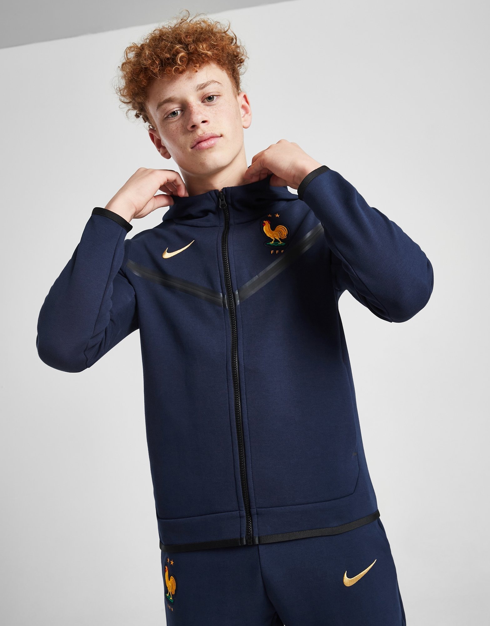 Nike France Tech Fleece Hoodie Junior - JD Sports Danmark