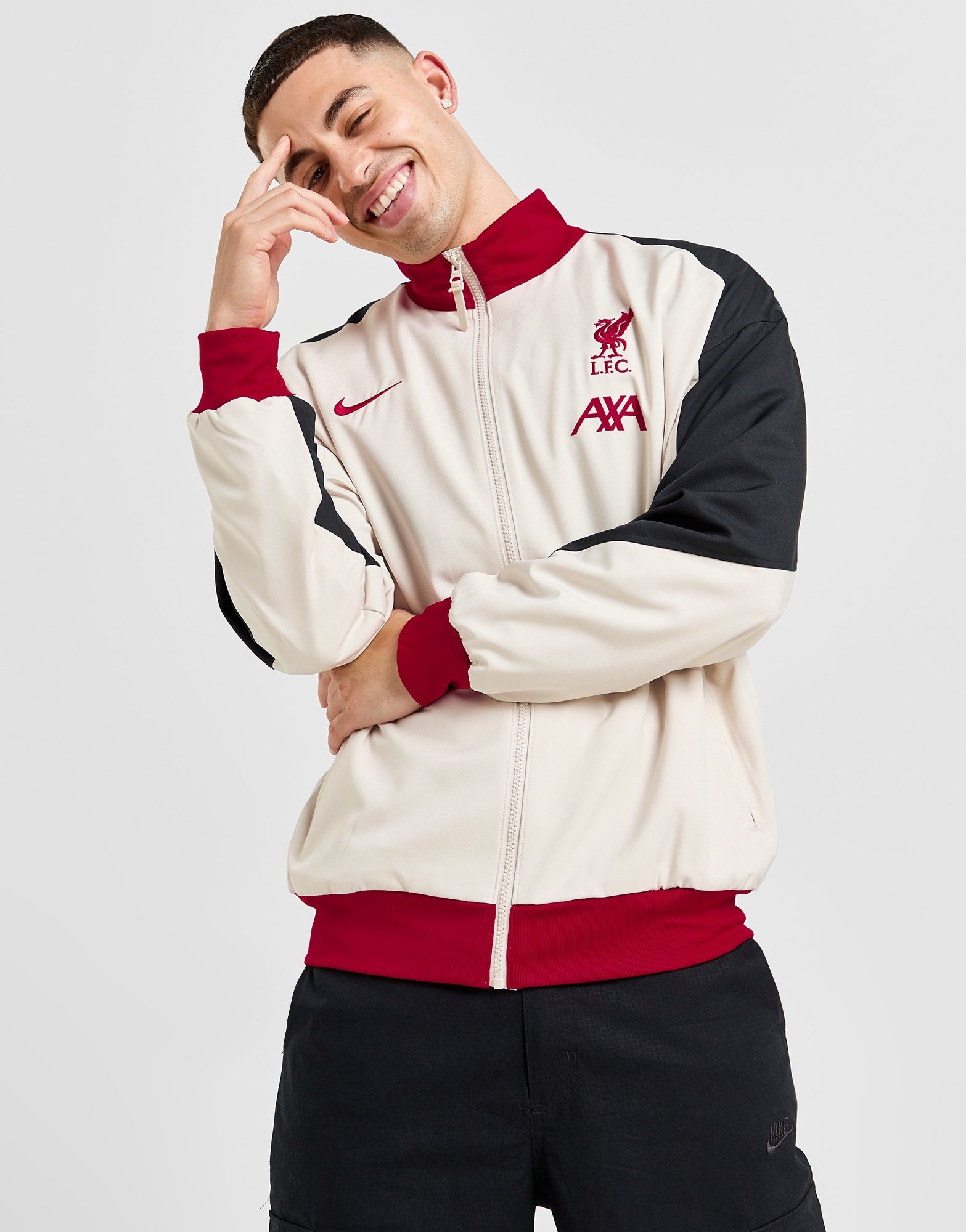 Black Nike Liverpool FC Anthem Jacket - JD Sports Global