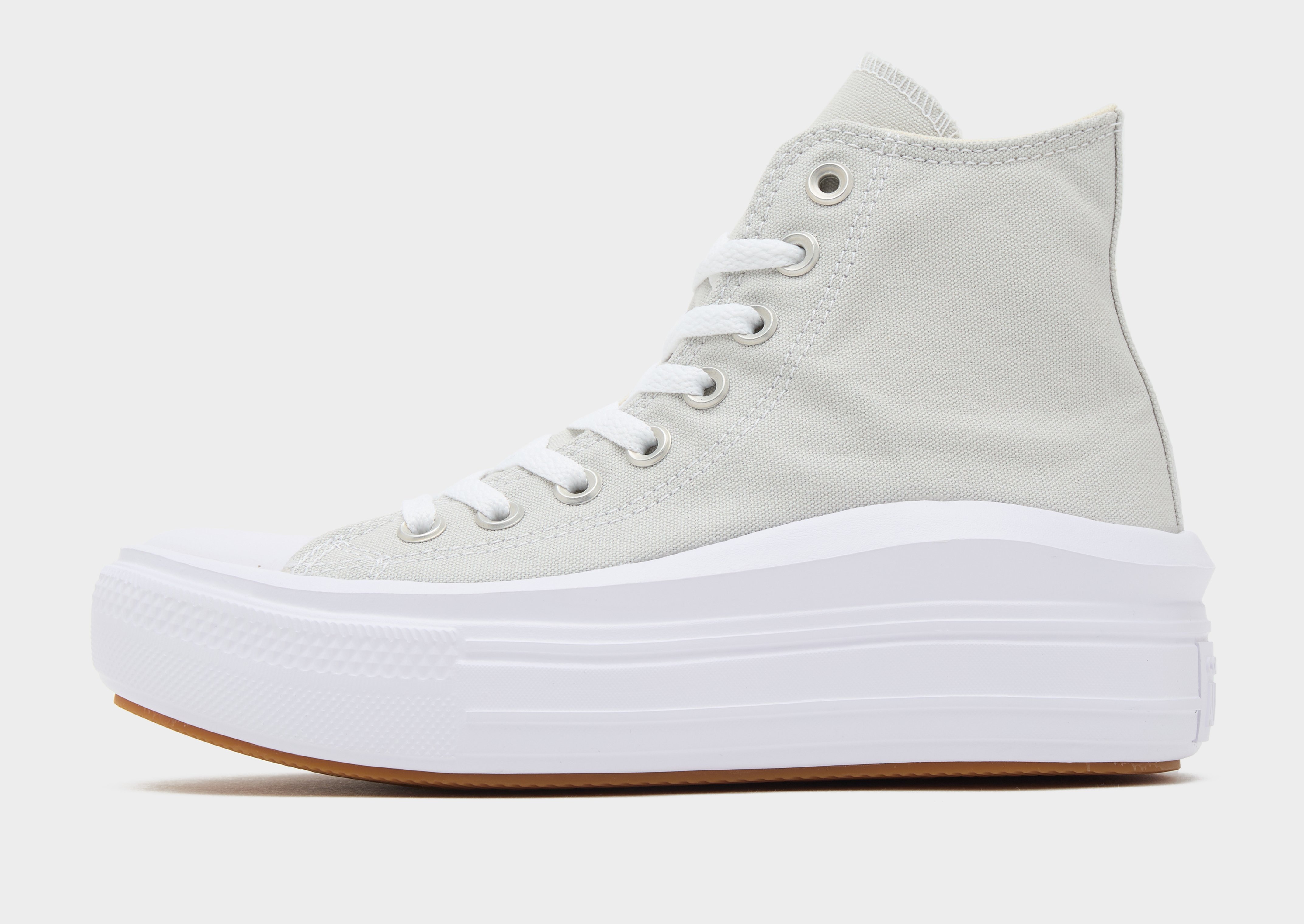 Grey Converse Chuck Taylor All Star Move High Dames | JD Sports