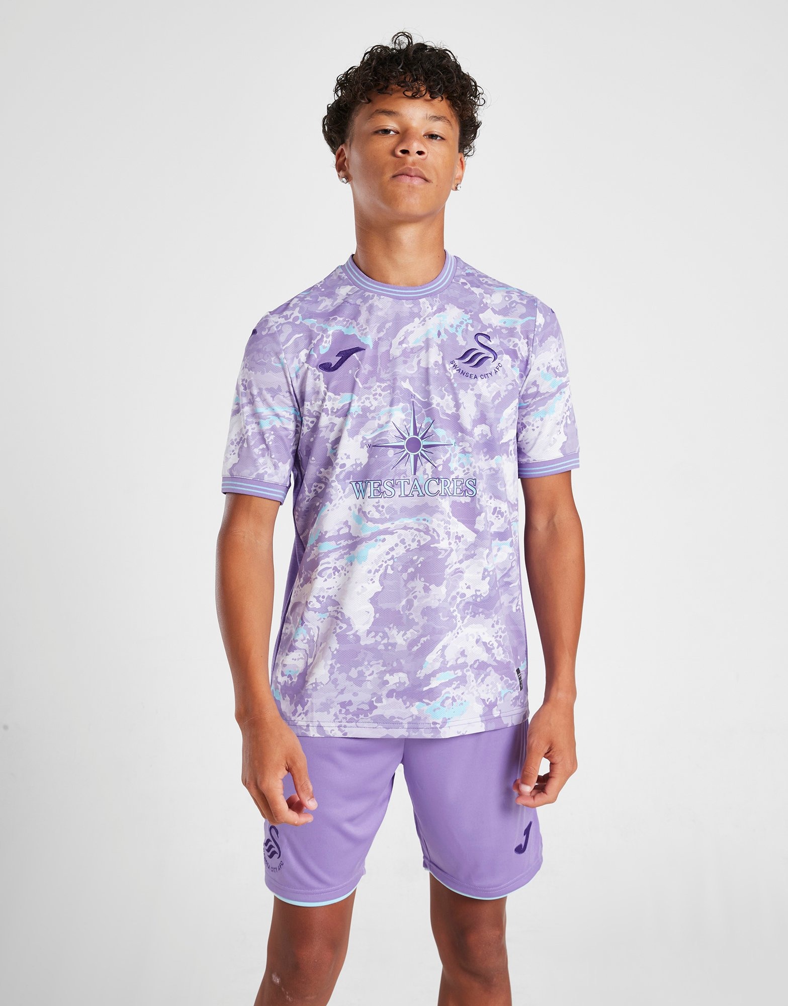 Purple Joma Swansea City FC 2024/25 Third Shorts Junior - JD Sports Global