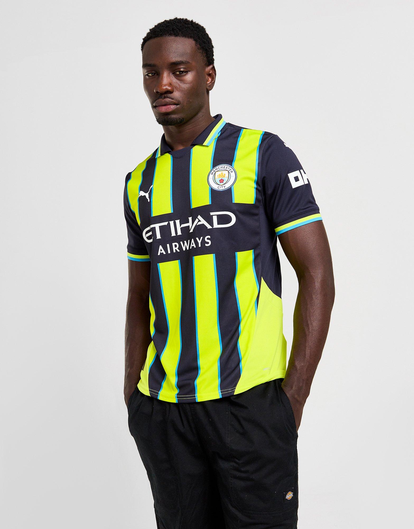 Yellow PUMA Manchester City FC 2024/25 Away Shirt - JD Sports