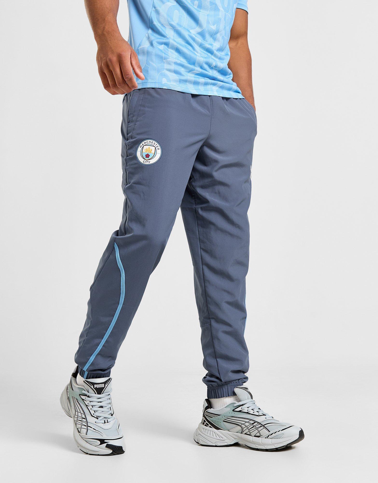 Blue PUMA Manchester City Fc Pre Match Track Pants - JD Sports