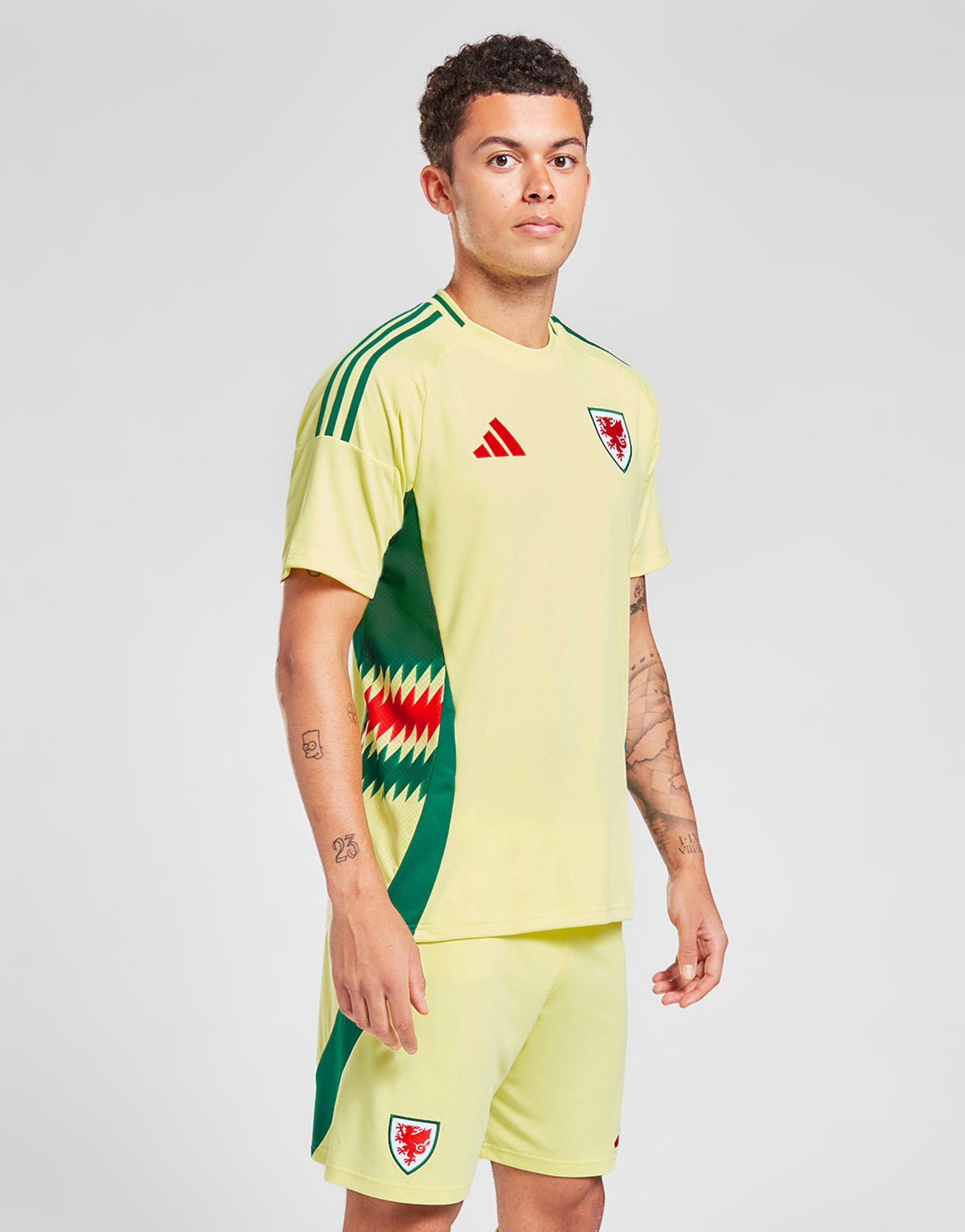 Yellow adidas Wales 2024 Away Shorts - JD Sports NZ