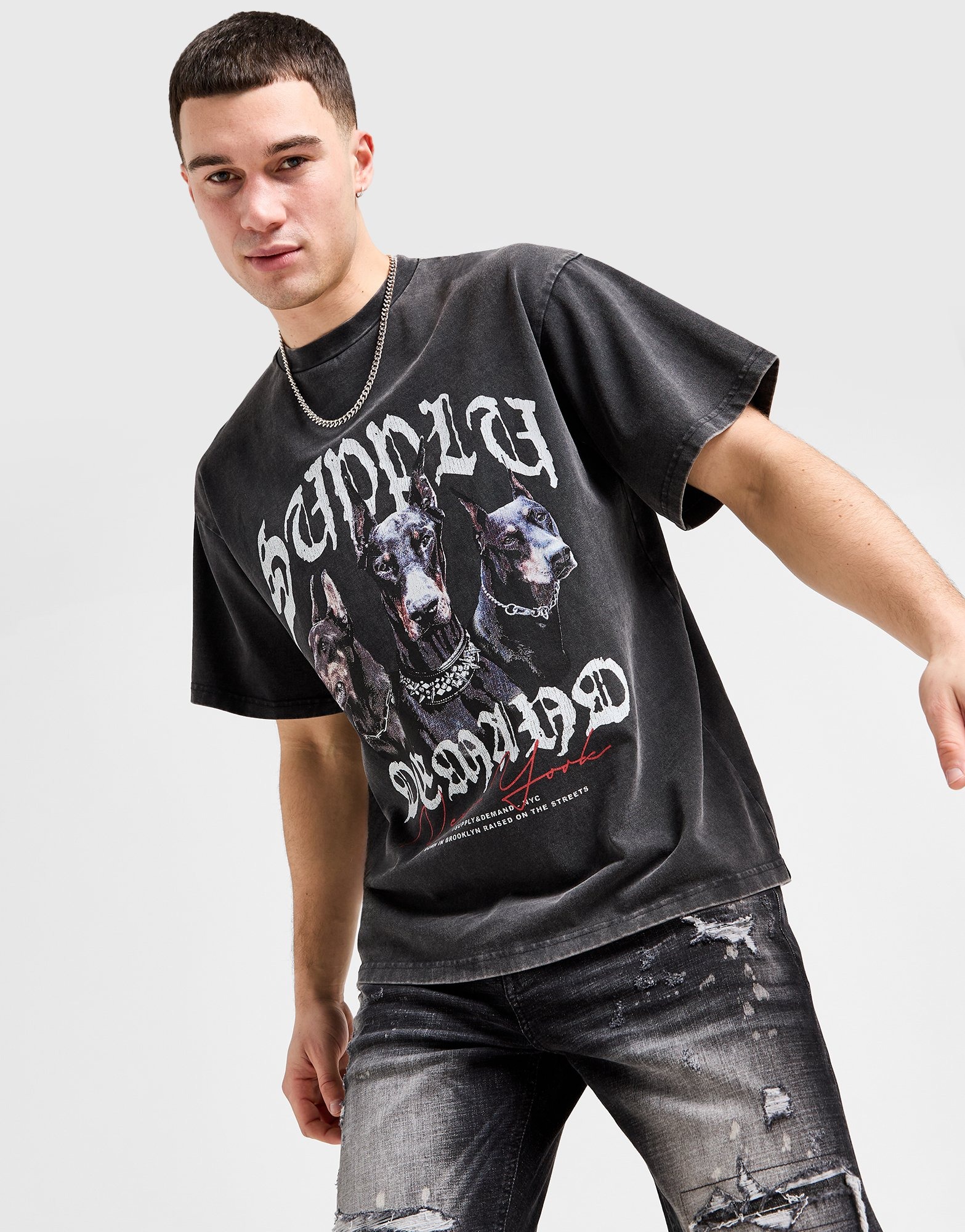 Supply And Demand T Shirt Brooker Em Preto Jd Sports