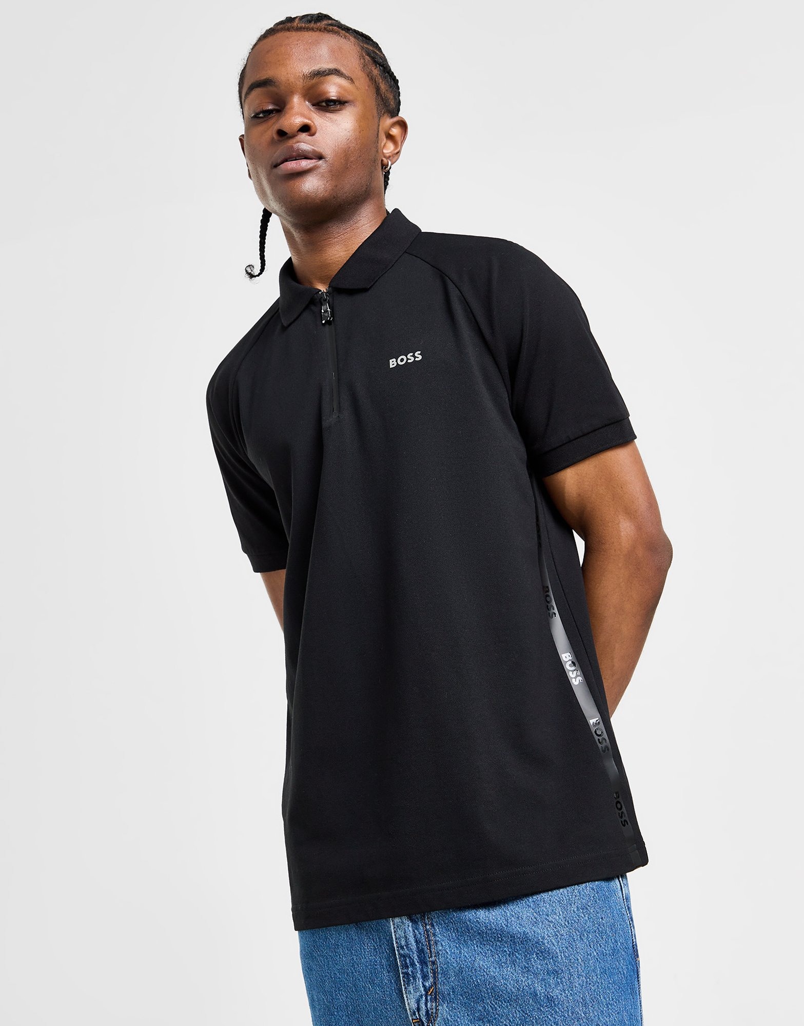 BOSS Polo Repeat Philix Homme Noir- JD Sports France